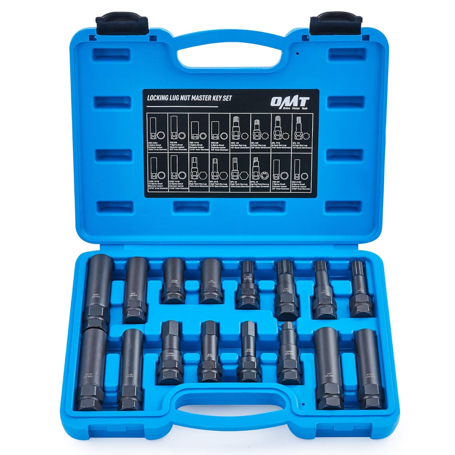 OMT 16pc Locking Lug Nut Master Key Set | SAE & Nepal | Ubuy