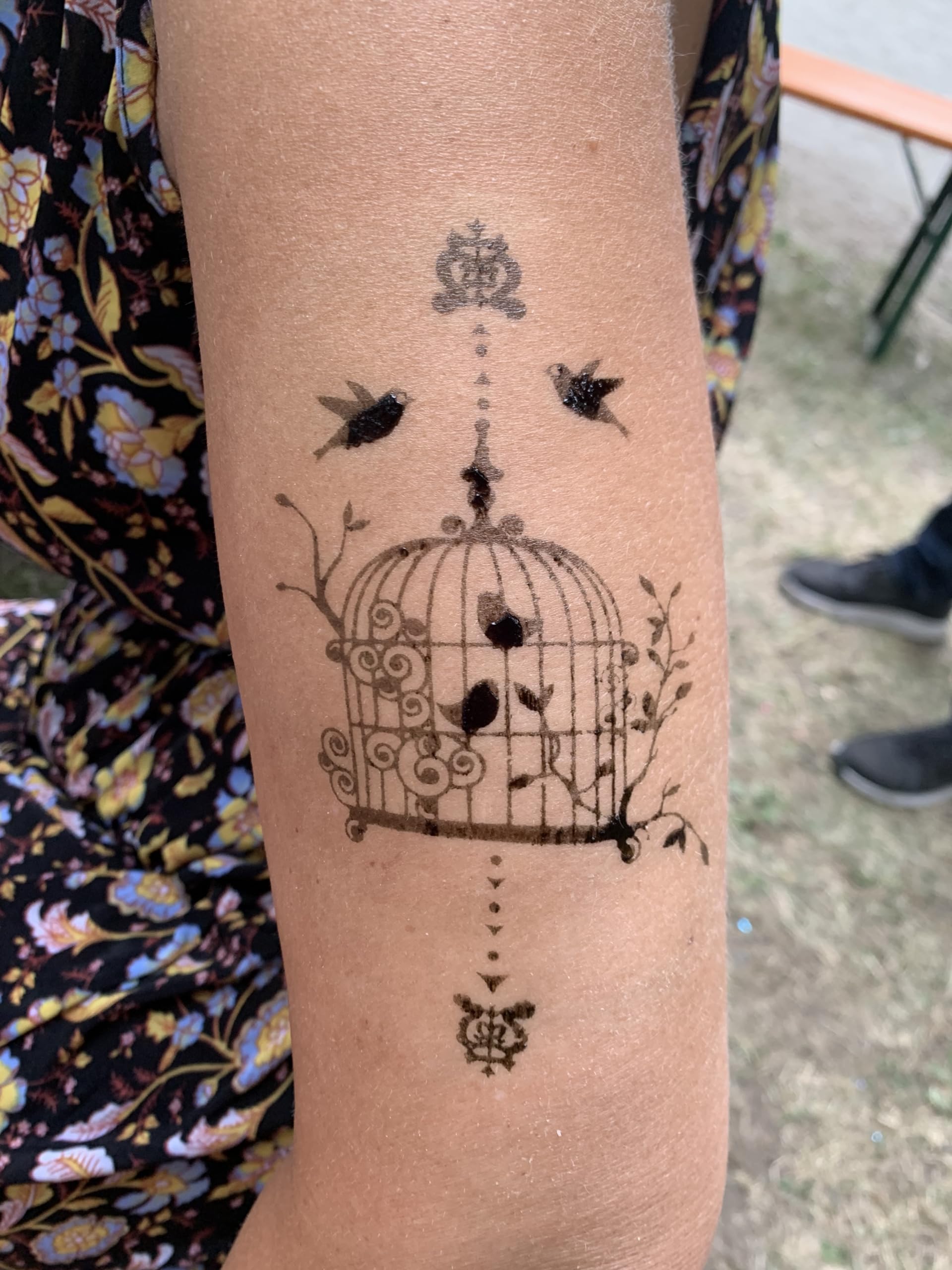 Small Bird Cage Tattoos
