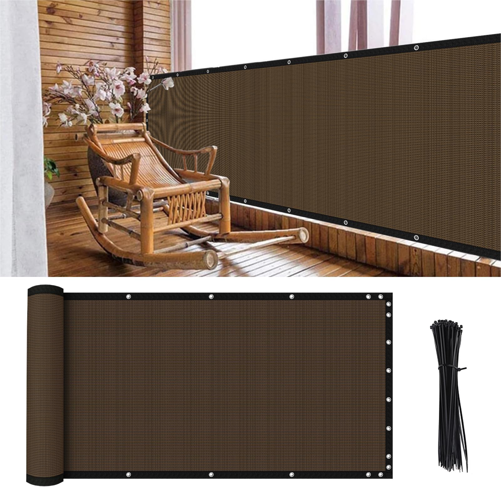 Amazon.com : FREADEM 3' x 16' Privacy Fence Screen, Patio Fence ...