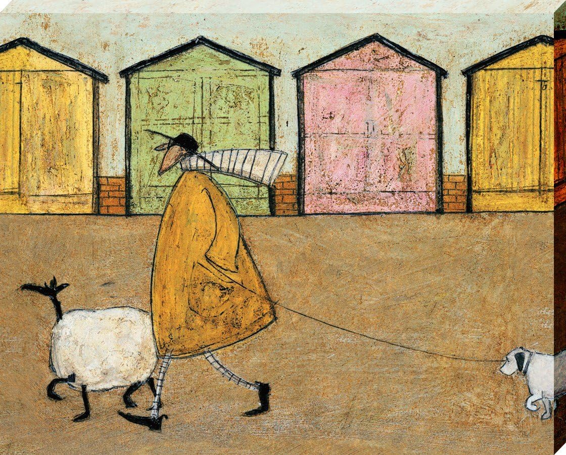 Sam Toft WDC91115-Multi Coloured- The Doggie Taxi Service Canvas Print ...