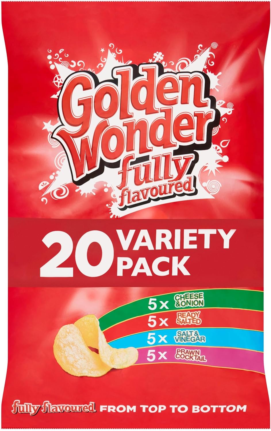 Golden Wonder Fully Flavoured Variety Pack 20 x 25g : Amazon.co.uk: Grocery