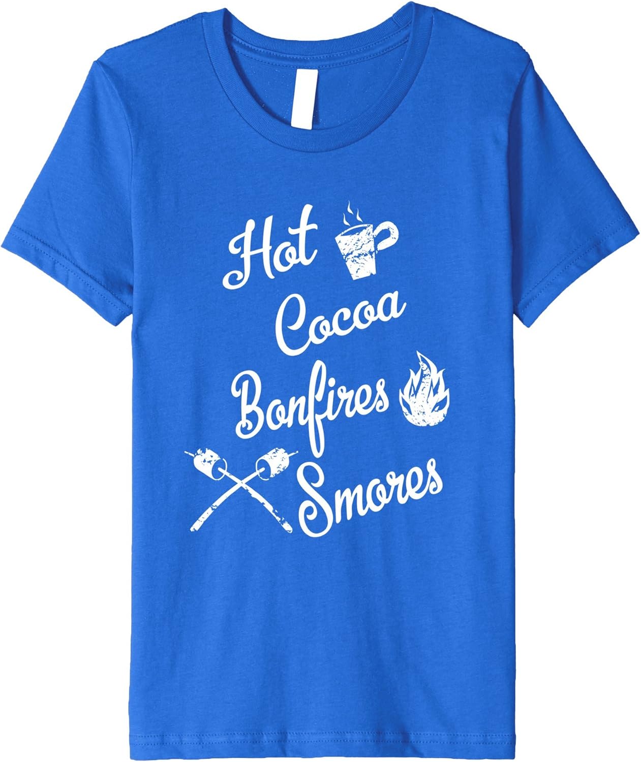 Amazon.com: Womans fall Hot cocoa Bonfires Smores T-Shirt Gift ...