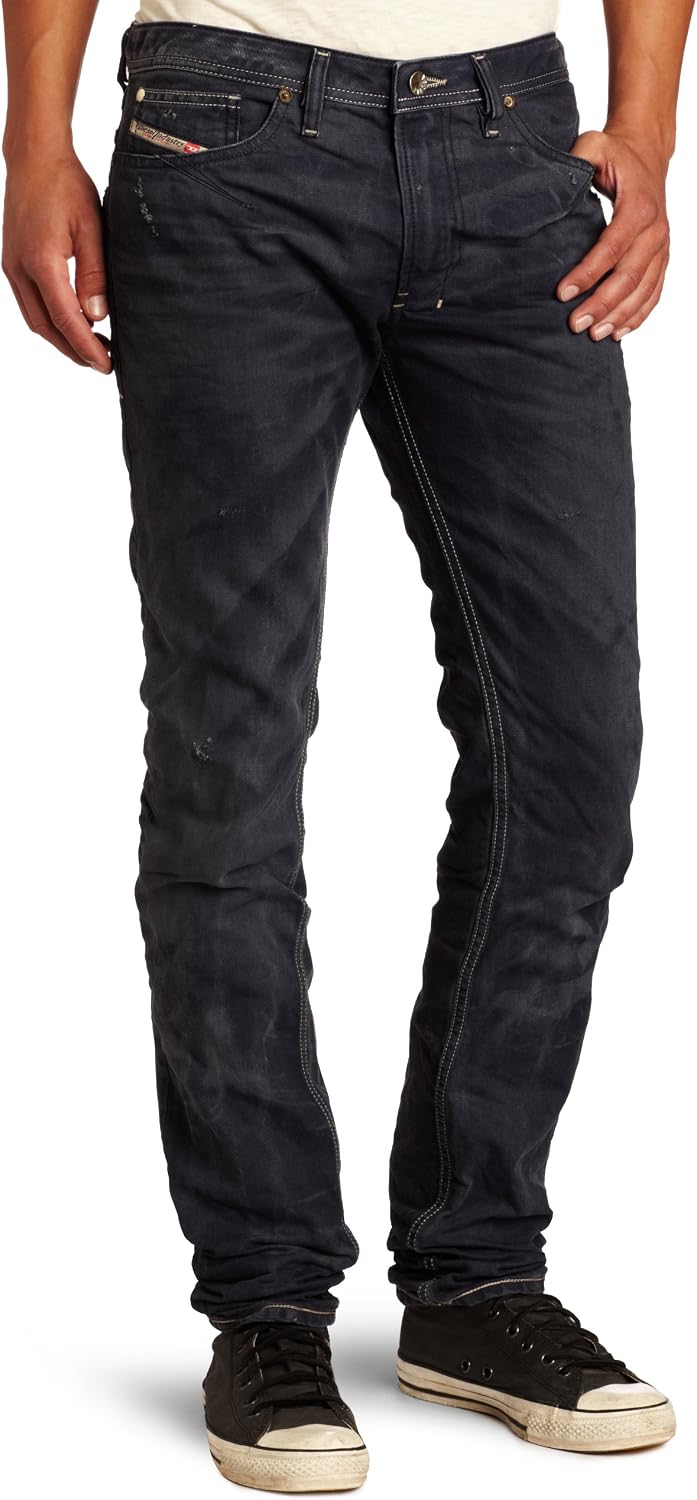 Diesel Men's Shioner Skinny Straight Leg Jean, Denim, 29x32 at Amazon ...