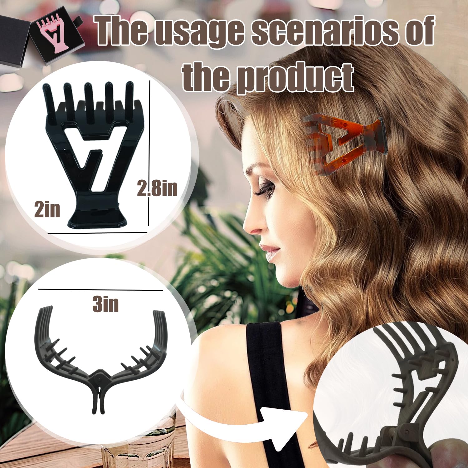 Snapklik.com : 12pcs Hair Root Lift Hair Clips Different For Voluminous ...