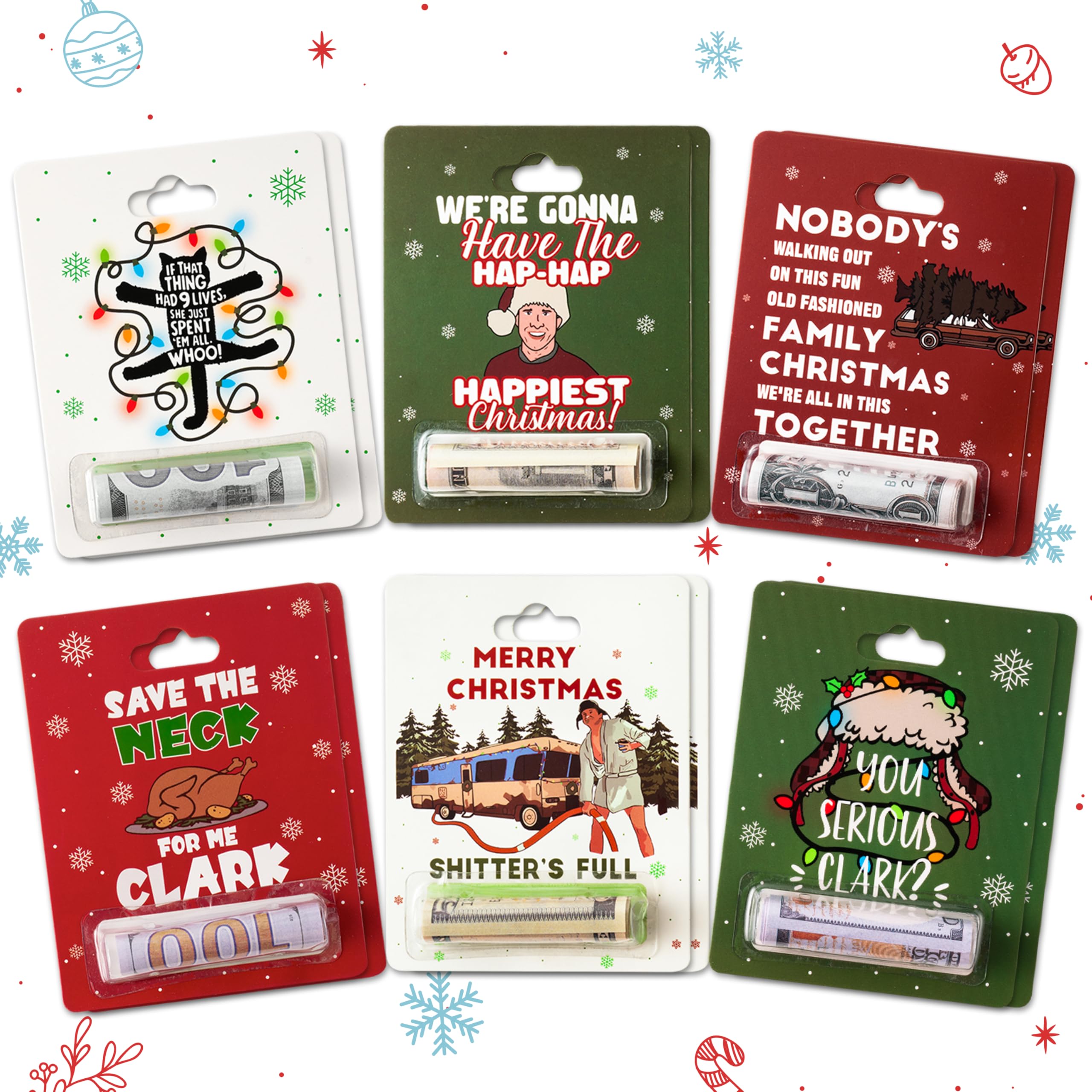 Amazon.com: Christmas Money Holders for Cash - 12Pcs Christmas Vacation ...