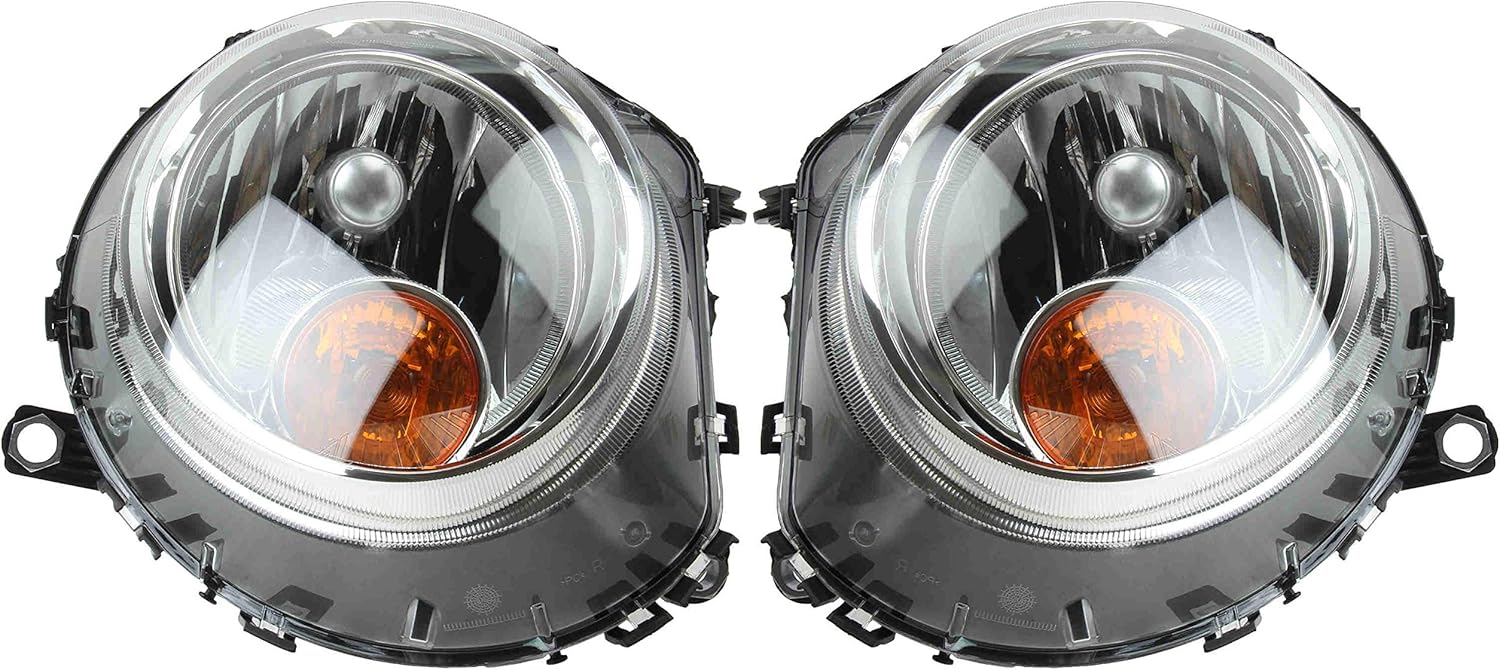 Amazon.com: Left & Right Marelli Halogen Yellow Turn Signal Headlights ...