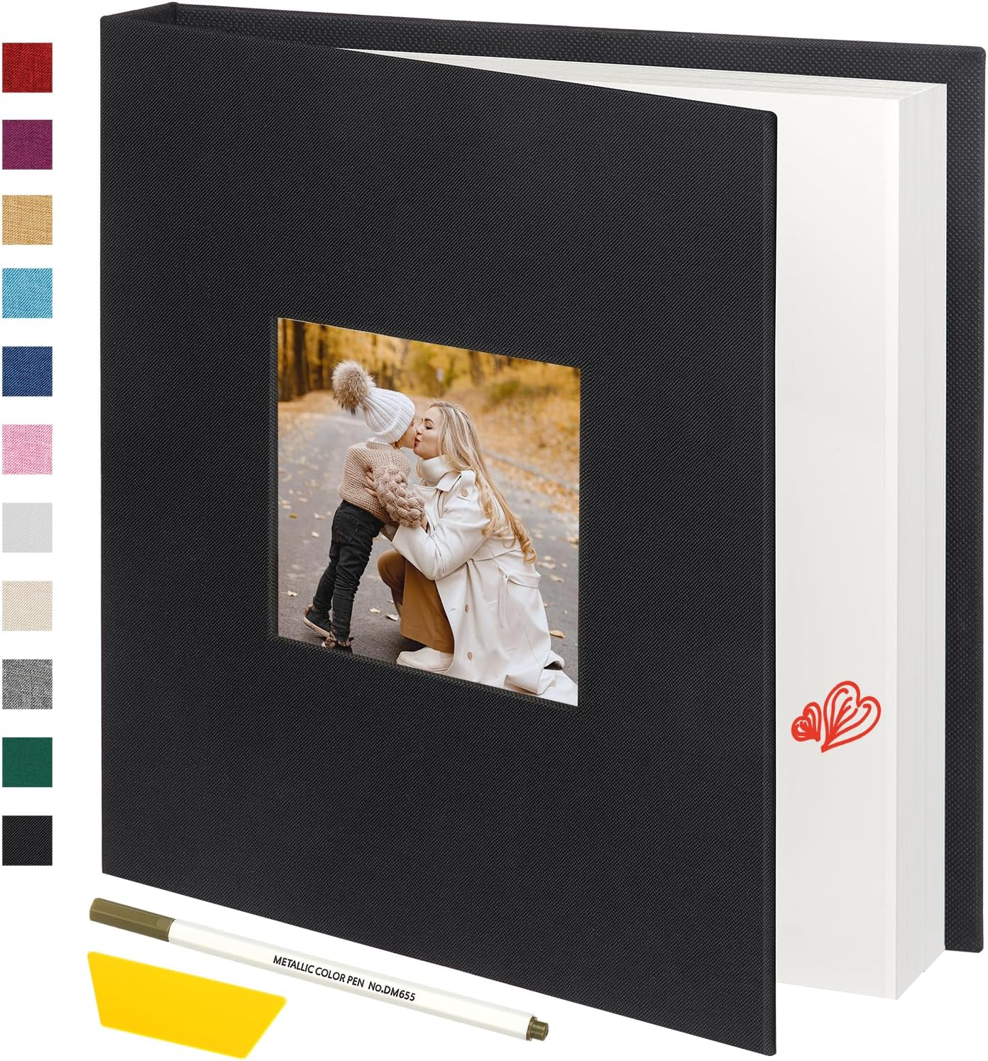 Zhi Jin Hollow Kraft Photo Album Slip In Hold 100 Pockets 8x6 inch ...