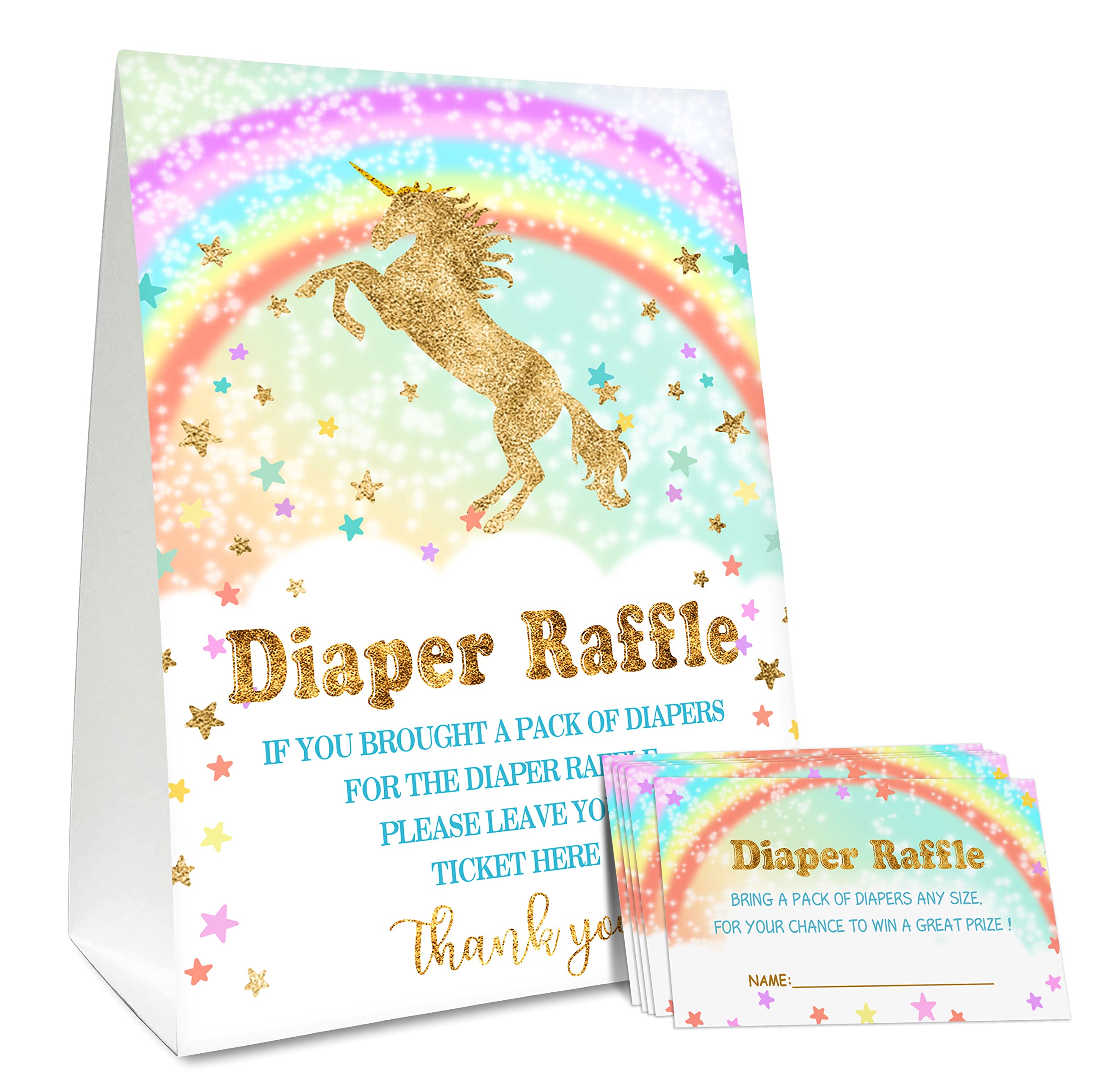 Unicorn Baby Diaper Raffle Templates Boho Floral Boy Elephant Diaper