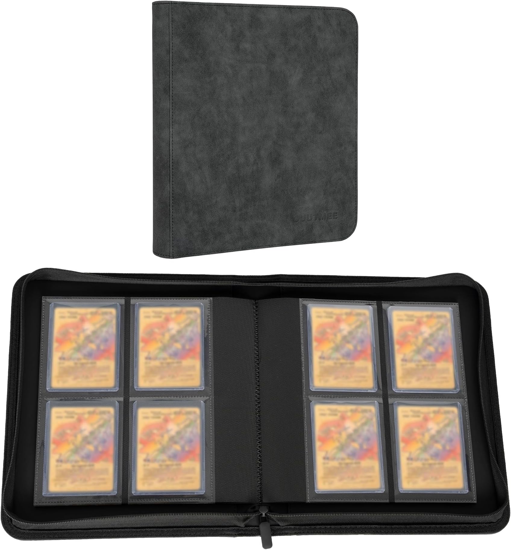 Amazon.com : OUUTMEE Toploader Binder, Holds 96 Toploaders, 4 Pocket ...