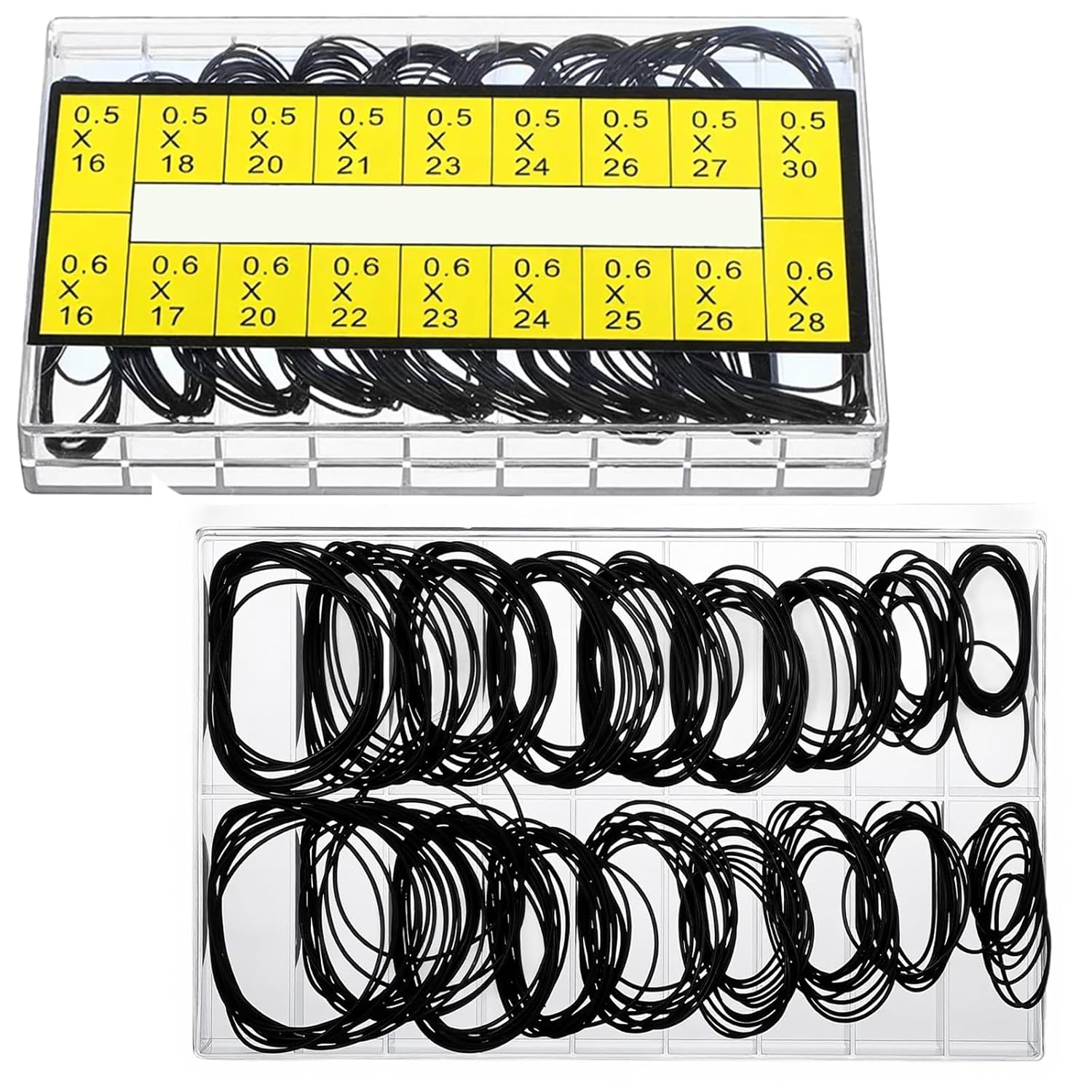 Amazon.com: FNANJWQ 180 Pcs O Ring Watch Gasket Rubber Seal 18 Sizes ...