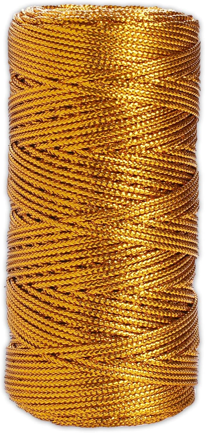 100 M Fil d'or Métallique Cordon Ficelle Doré Corde pour la Décoration ...