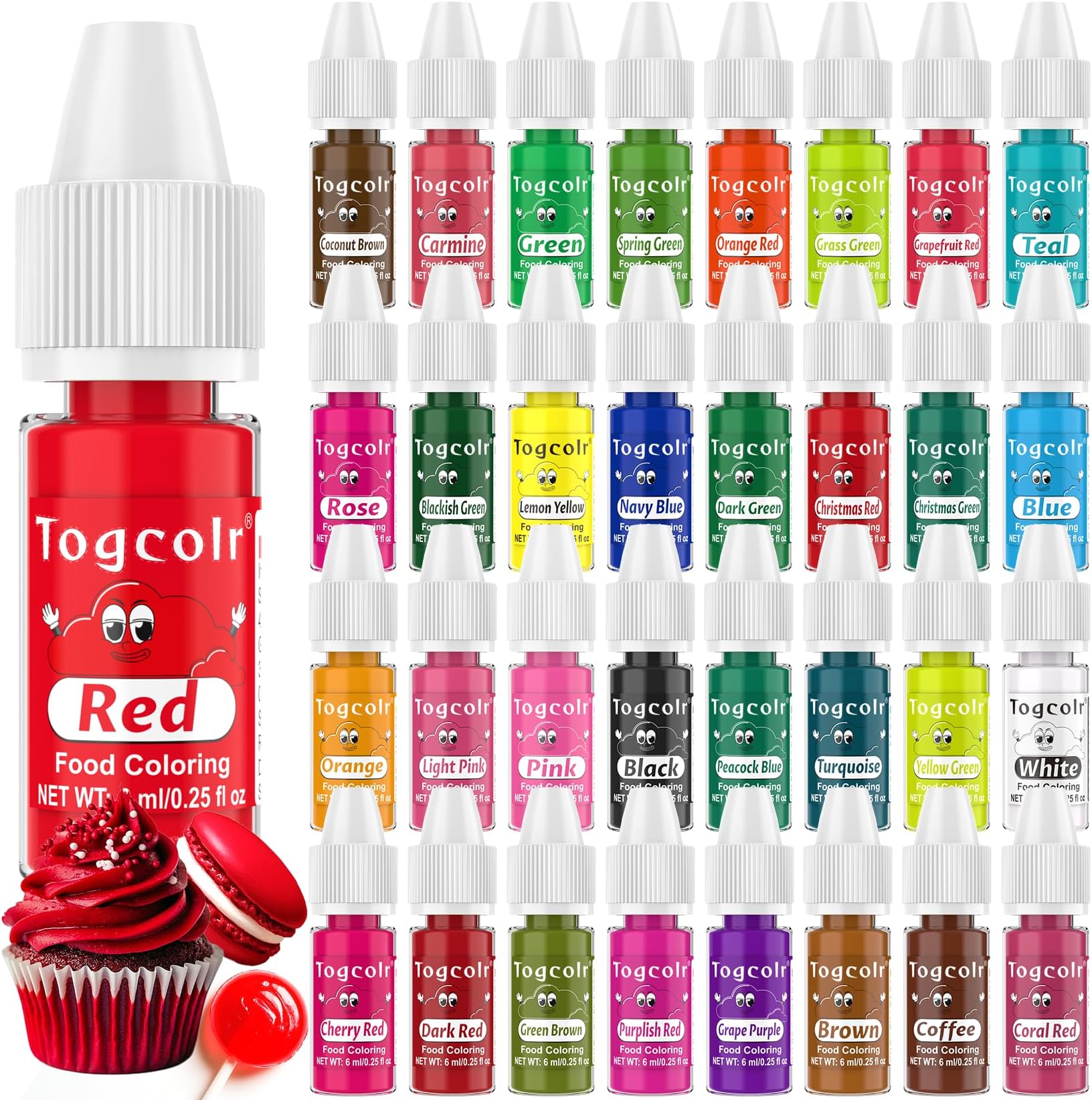 Amazon.com : Food Coloring Set - 12 Color Food and Gel Food Coloring ...