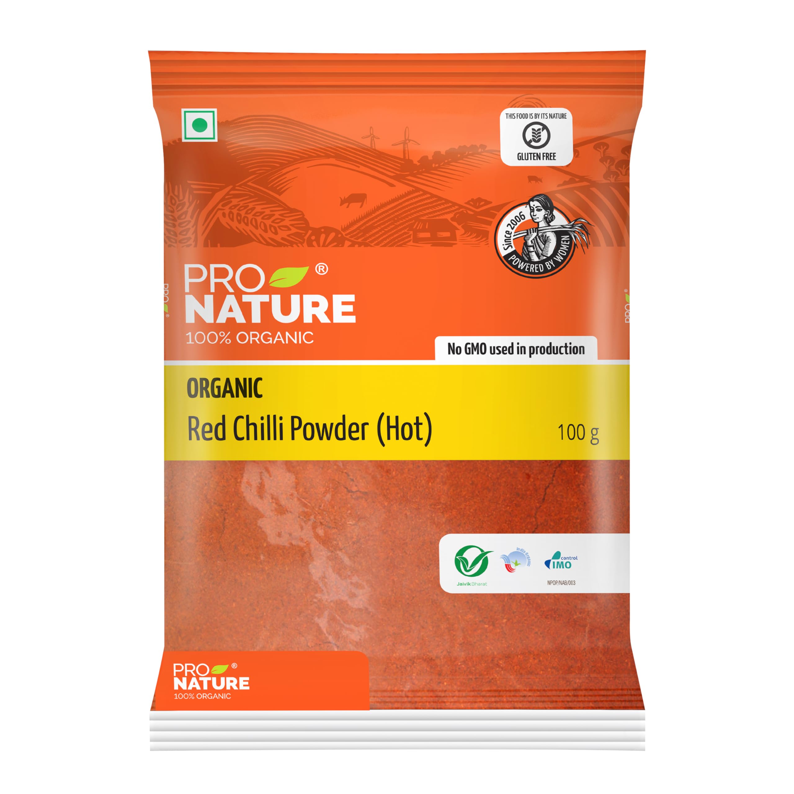 Pro Nature 100% Organic Red Chilli Powder (Hot) - 100 G : Amazon.in ...