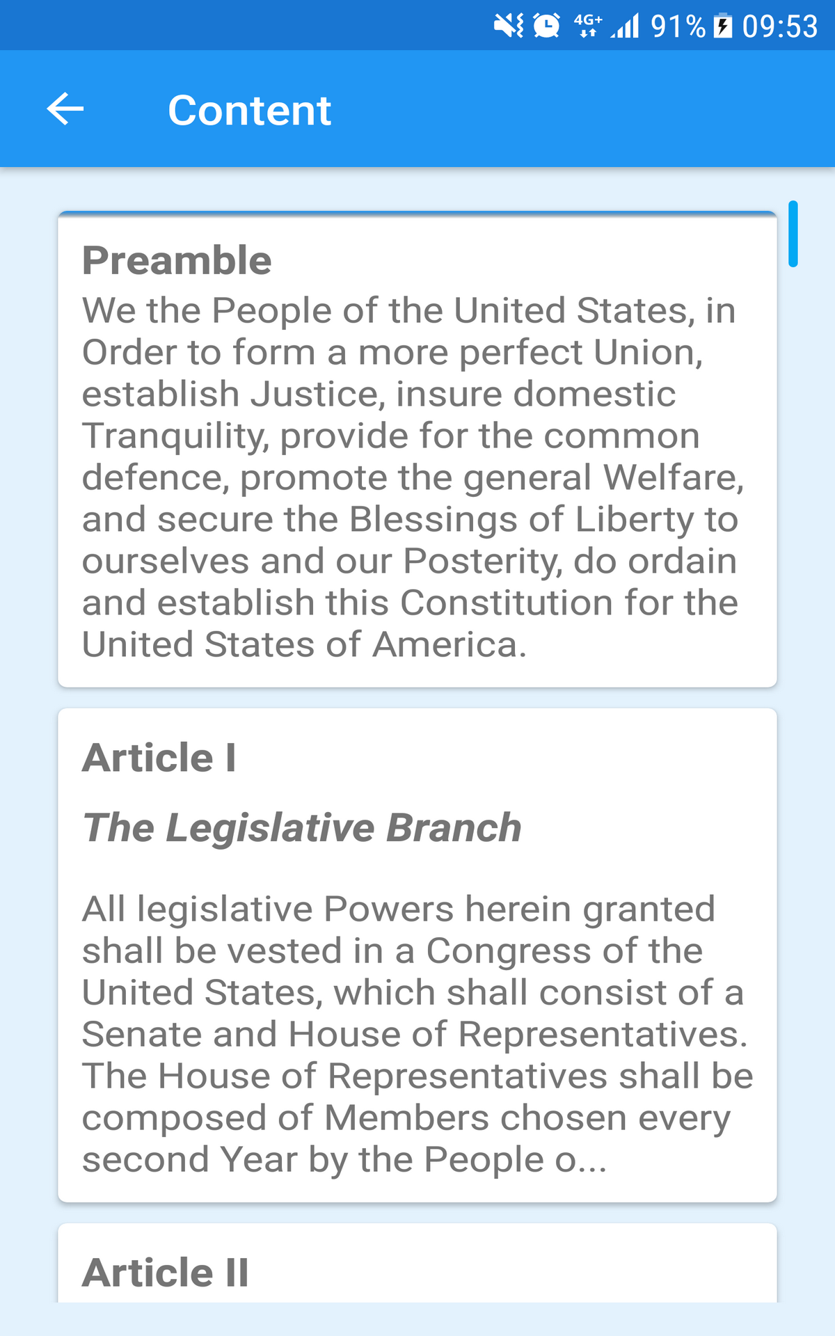 US Constitution - App on Amazon Appstore