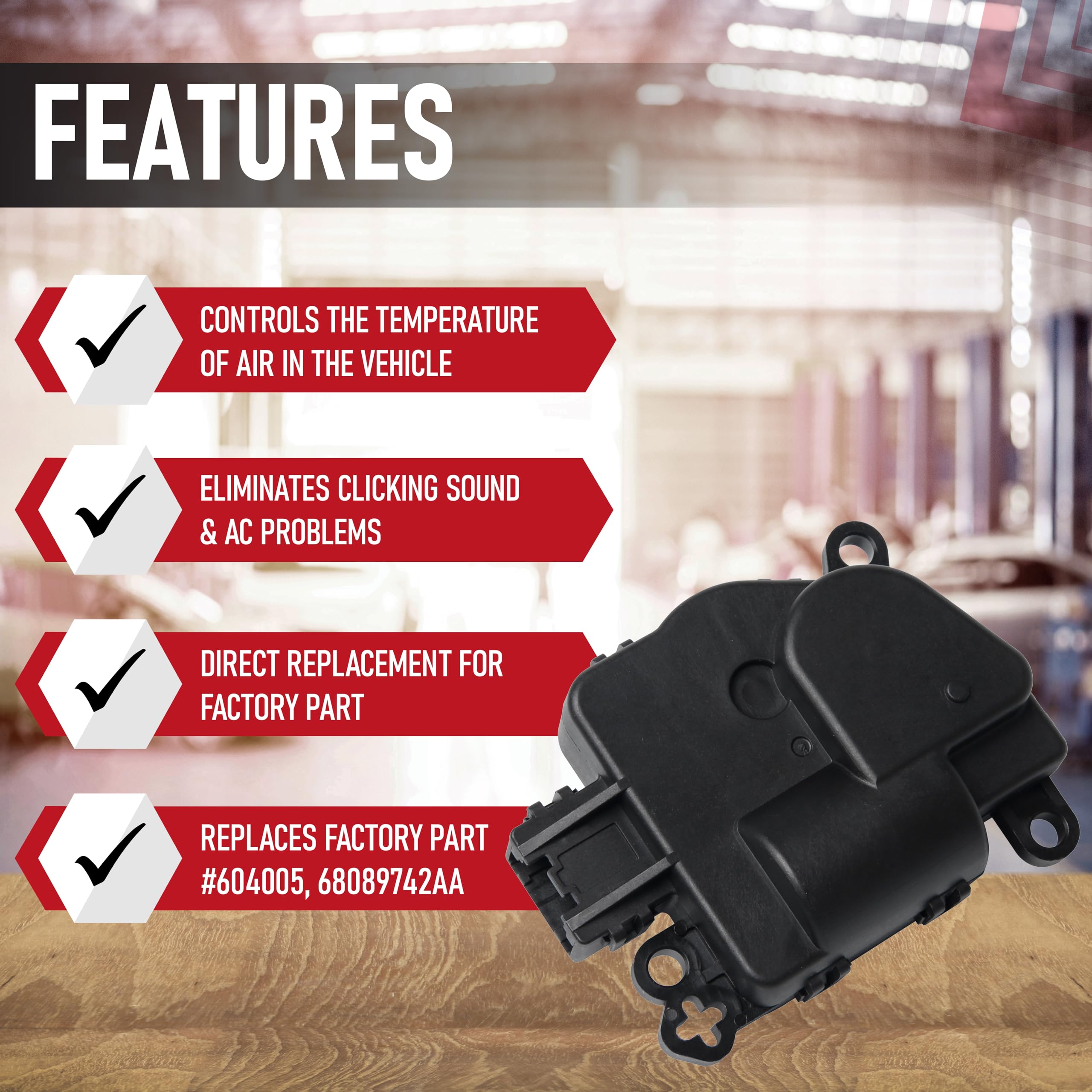 Snapklik.com : HVAC Air Blend Door Actuator Replacement By AA Ignition ...