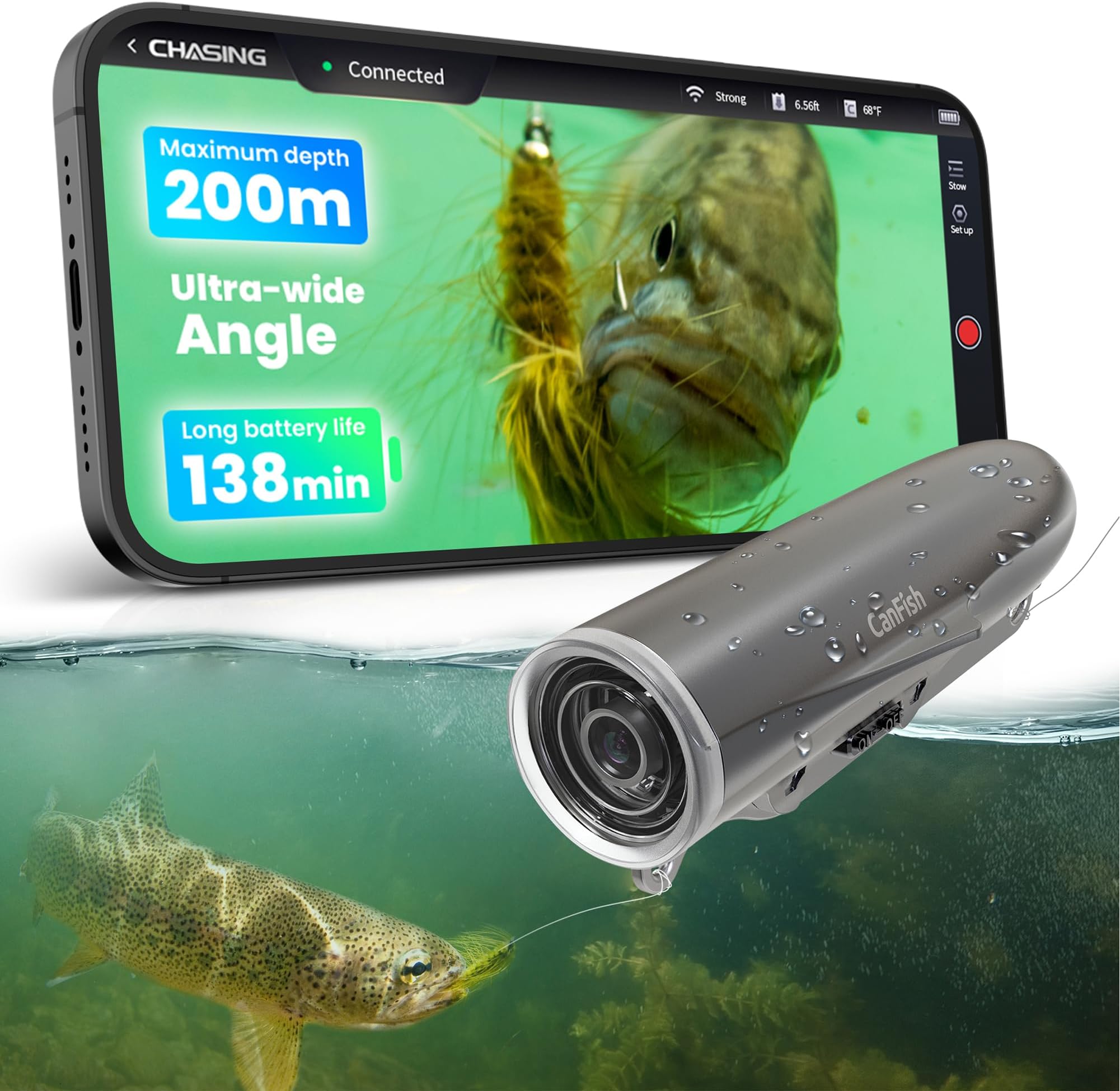 Amazon.com : Underwater Fishing Camera, 4.3 Inch Portable Night Vision ...