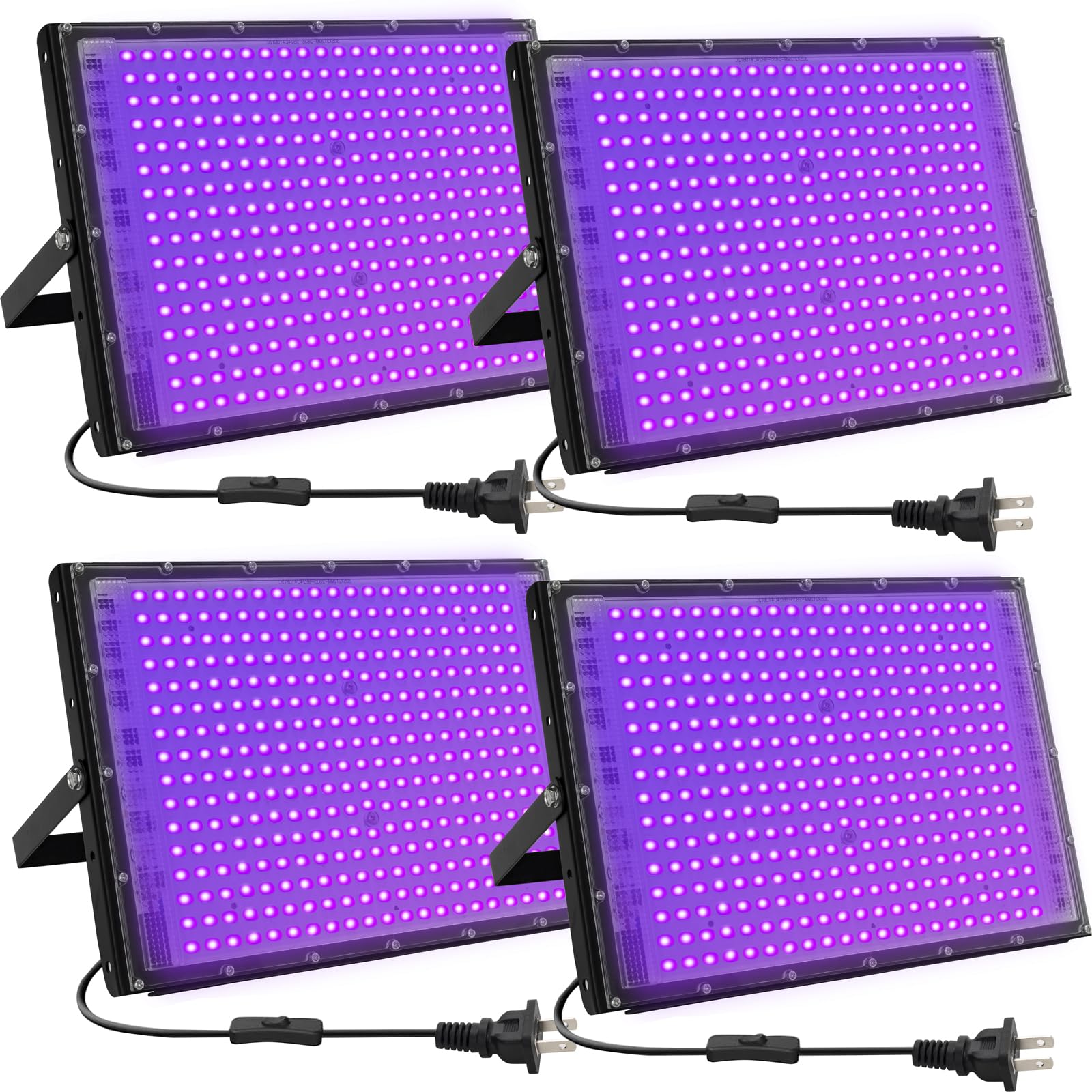 Waygor 300W LED Black Lights for Glow Party, Halloween Black Light ...