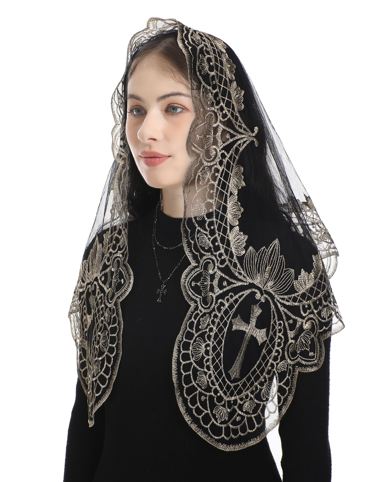 Snapklik.com : Triangular Cross Holy Grail Veil- Triangular Cross ...