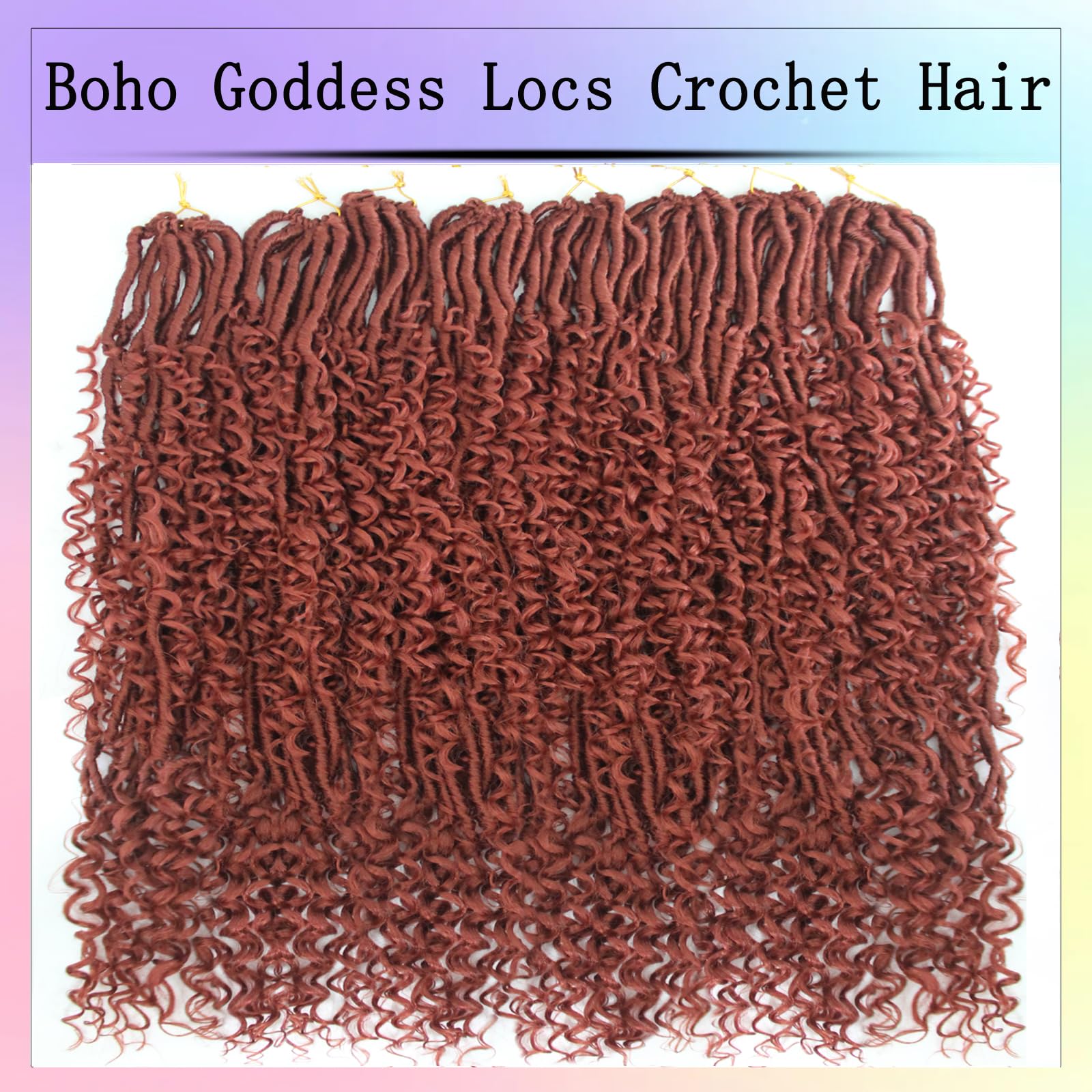 Snapklik.com : Boho Faux Locs Crochet Hair 30 Inch Goddess Locs 8 Packs ...