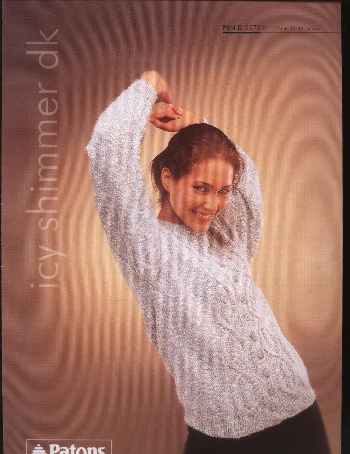 PATONS 2372 DK knitting pattern LADIES CABLED CARDIGAN : Patons: Amazon ...