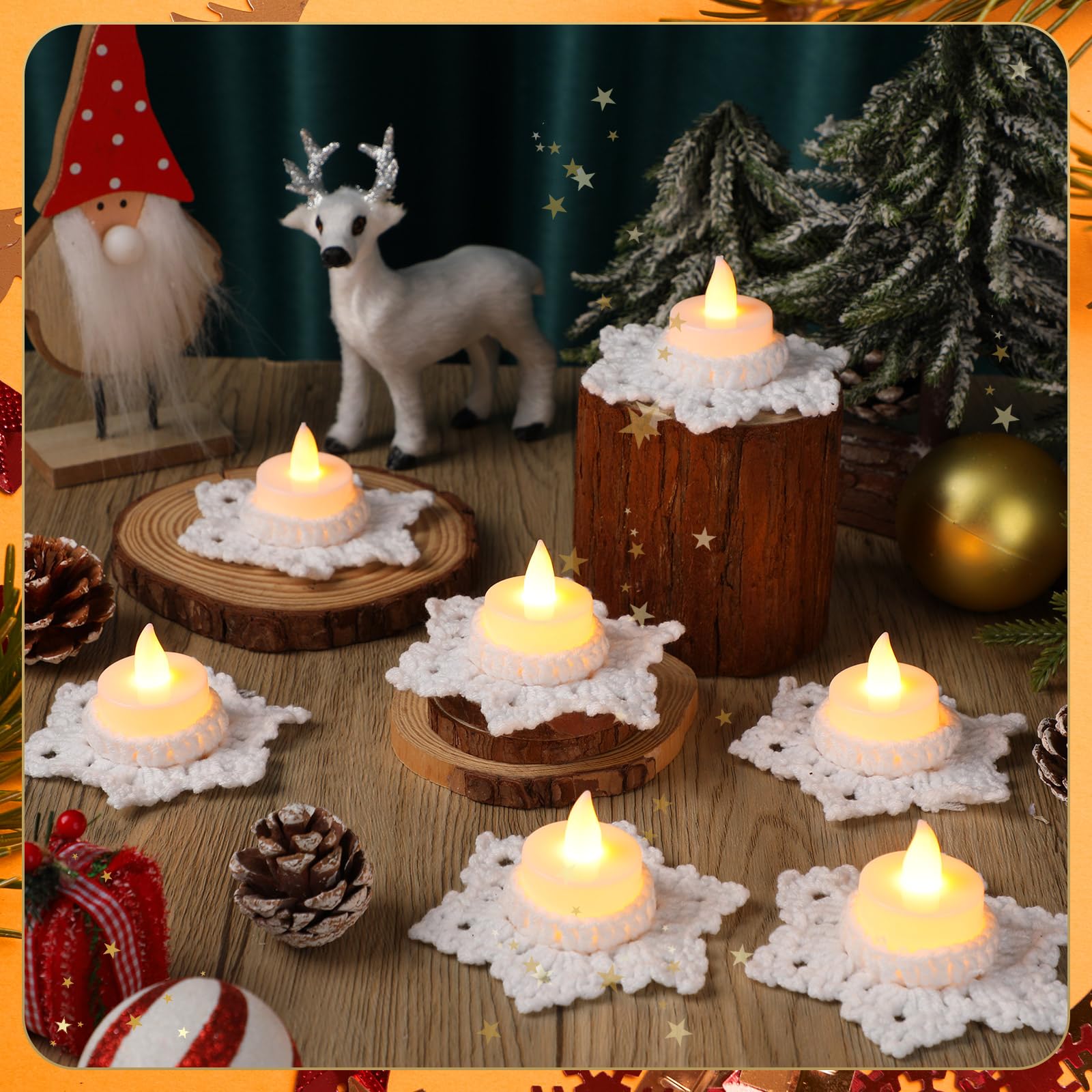 Centros De Mesa Para Bodas De Invierno Con Copos De Nieve