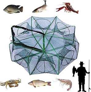 Amazon.com : The Magic Foldable Fishing Trap Nets Fish Kit Net for ...