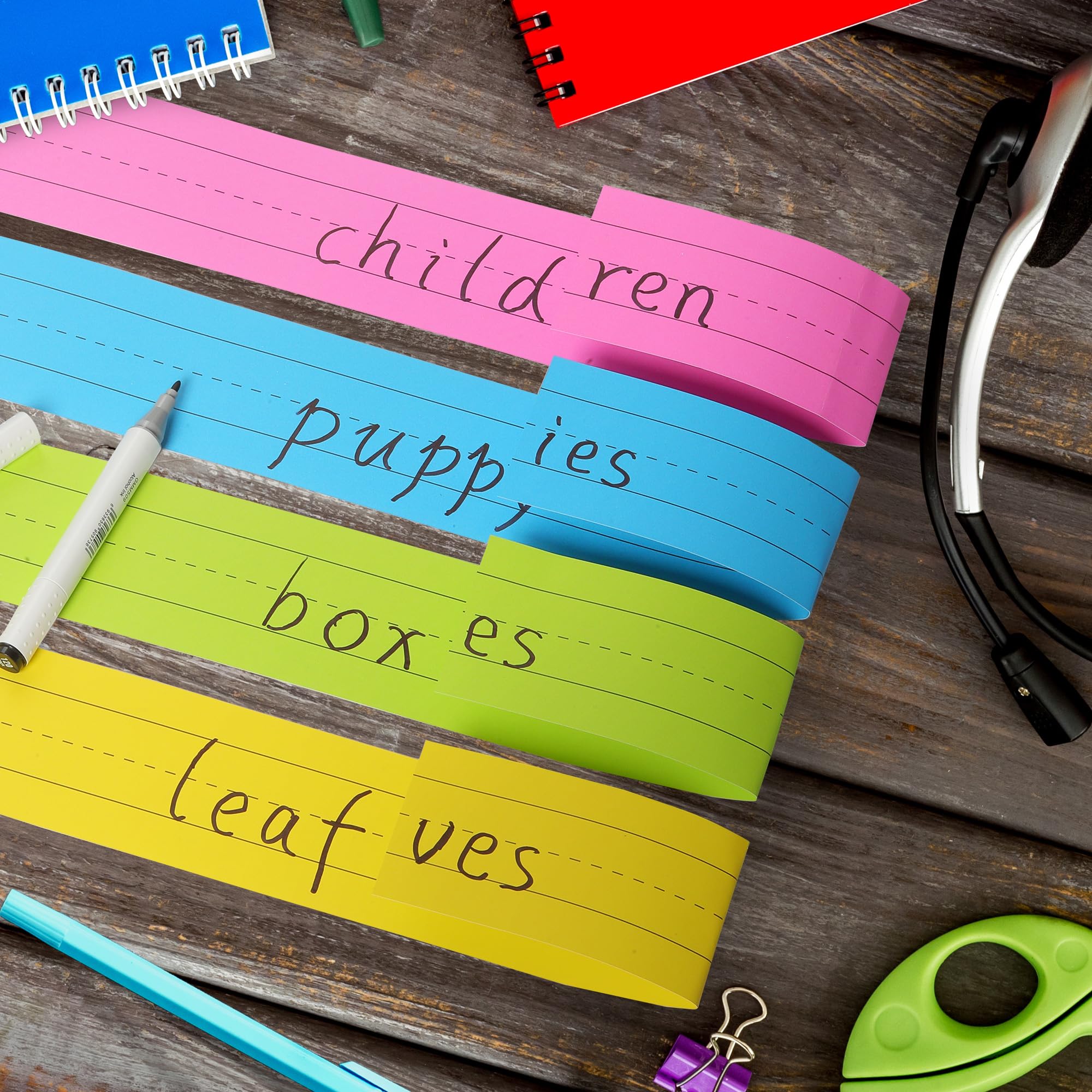 Snapklik.com : Chell Colored Sentence Strips Cardstock, Pack Of 100, 3 ...