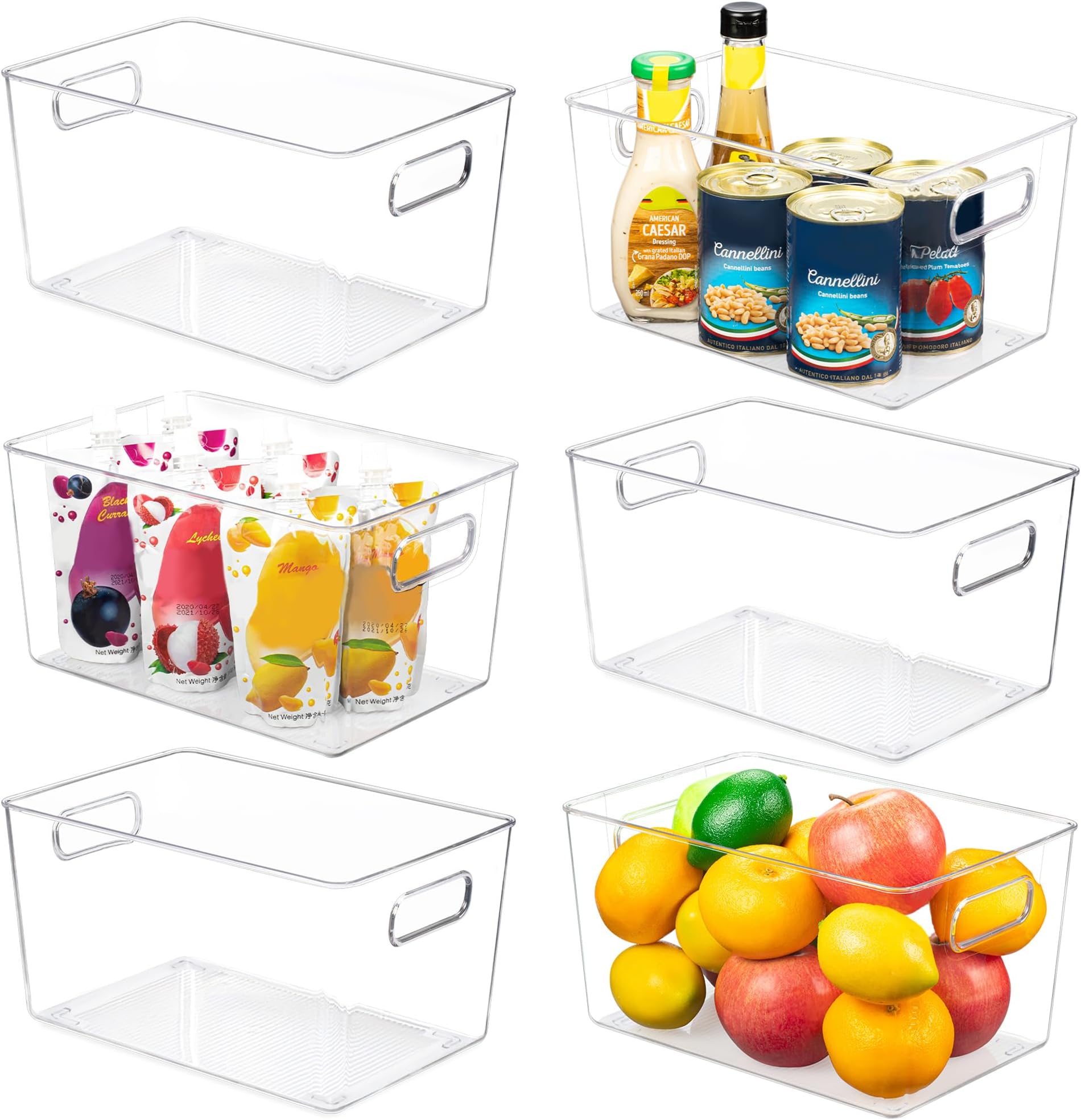 Amazon.com: Clear Containers for Organizing, Clear Storage Bins, Clear ...