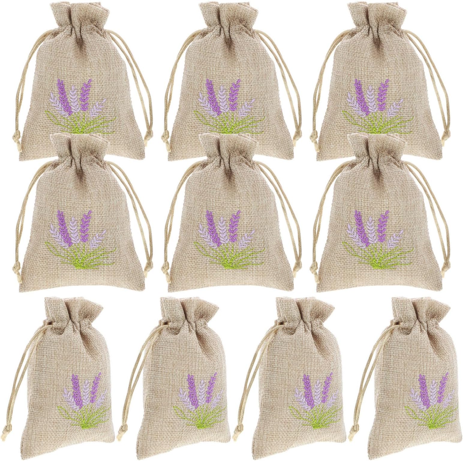 Amazon.com: Hand embroidered lavender pillow sachet bag “Lavender crown ...