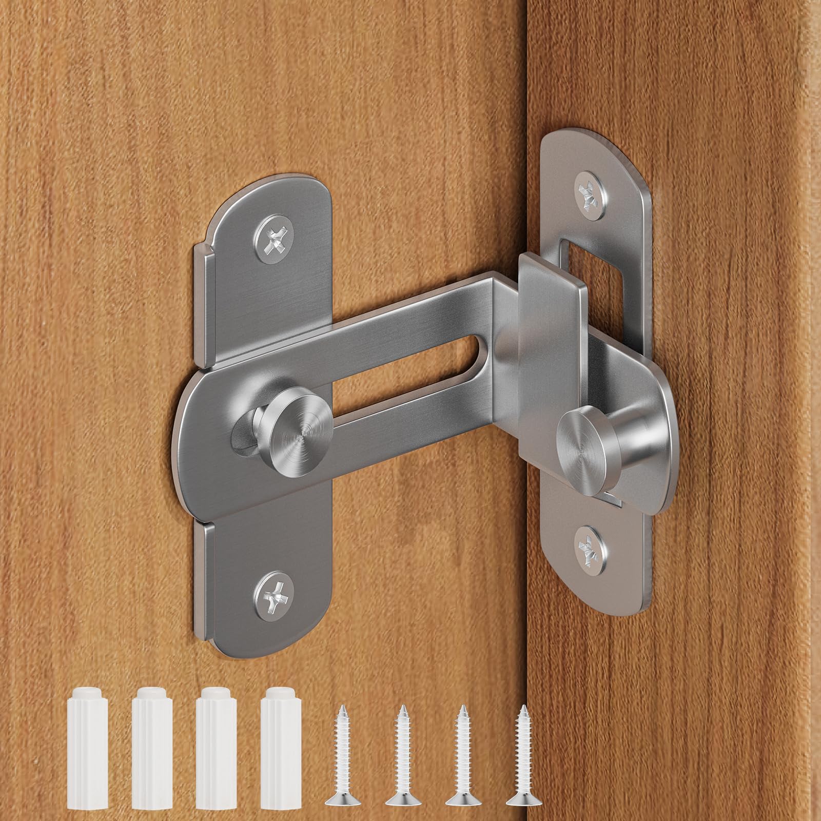 Snapklik.com : SMARTSTANDARD Barn Door Lock, 90 Degree Barn Door Latch ...