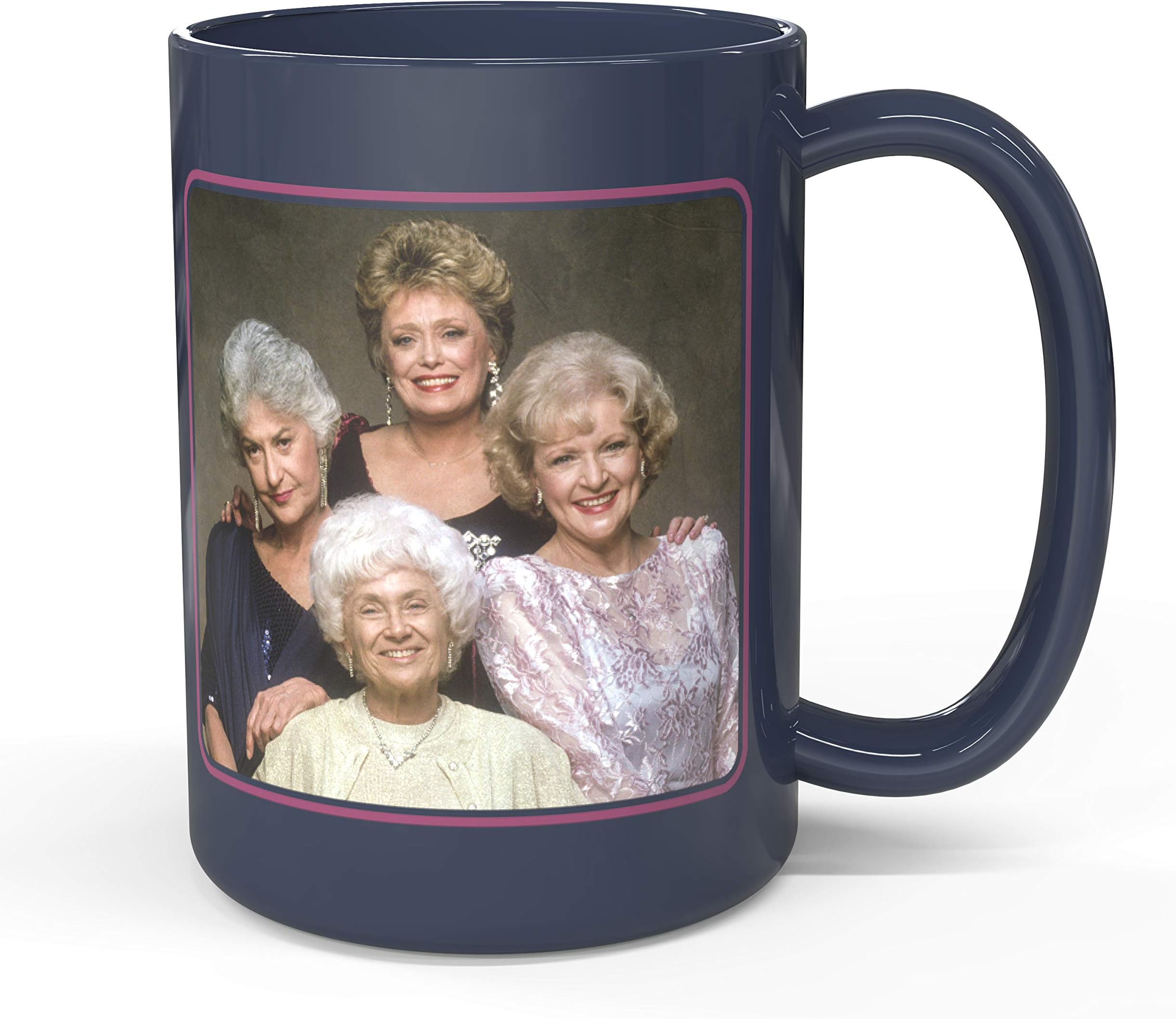 Amazon.com: The Golden Girls "Stay Golden" Double-Walled Glass Mug ...