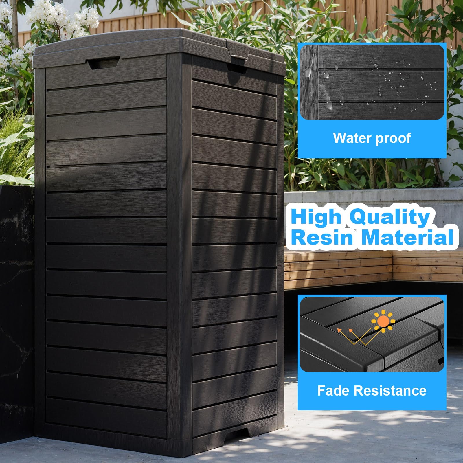 Outdoor Trash Can Storage Plans
