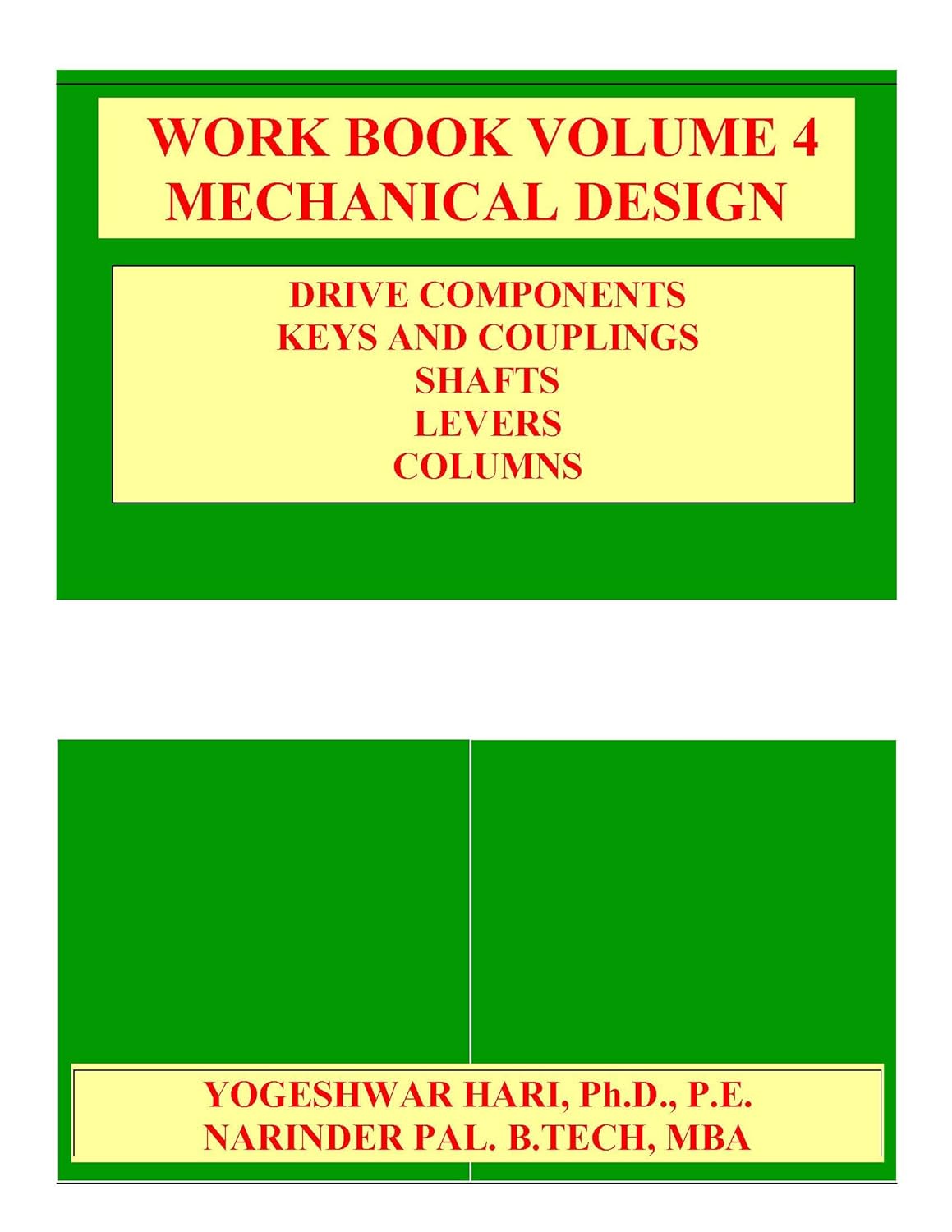 WORK BOOK VOLUME 4 MECHANICAL DESIGN , Hari, Dr. Yogeshwar - Amazon.com