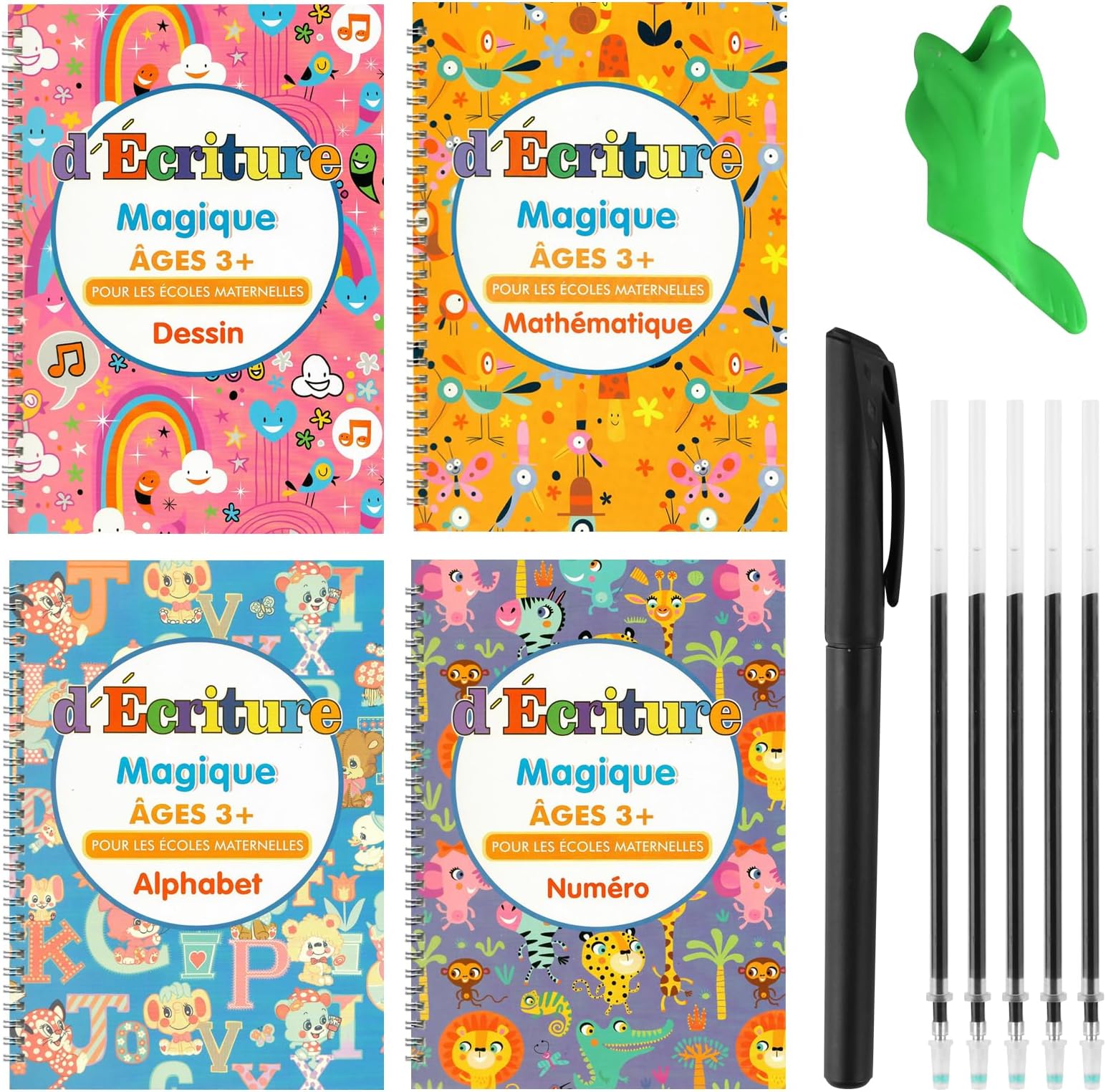 4 Cahiers Calligraphies Françaises, Ecriture Calligraphique en Français ...