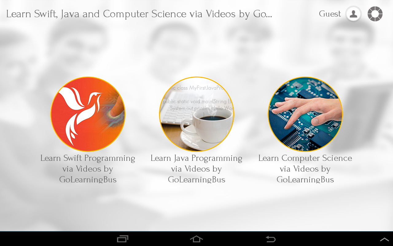 Learn Swift, Java and Computer Science via Videos by GoLearningBus:Amazon.de:Appstore for Android