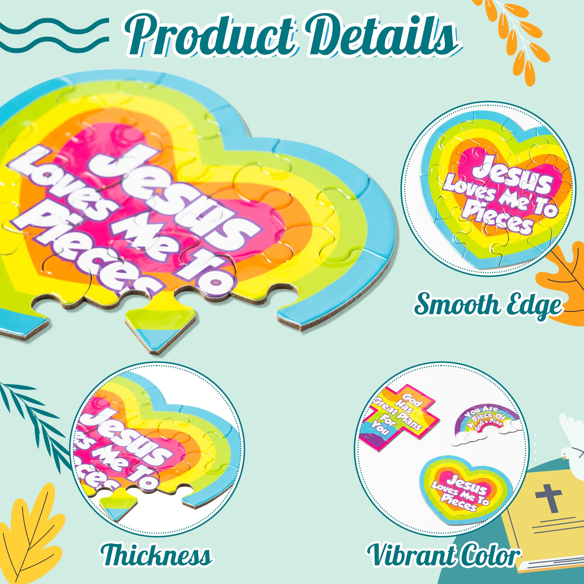 Snapklik.com : 12PCS Christian You Are A Pieces Of Gods Plan Puzzles ...