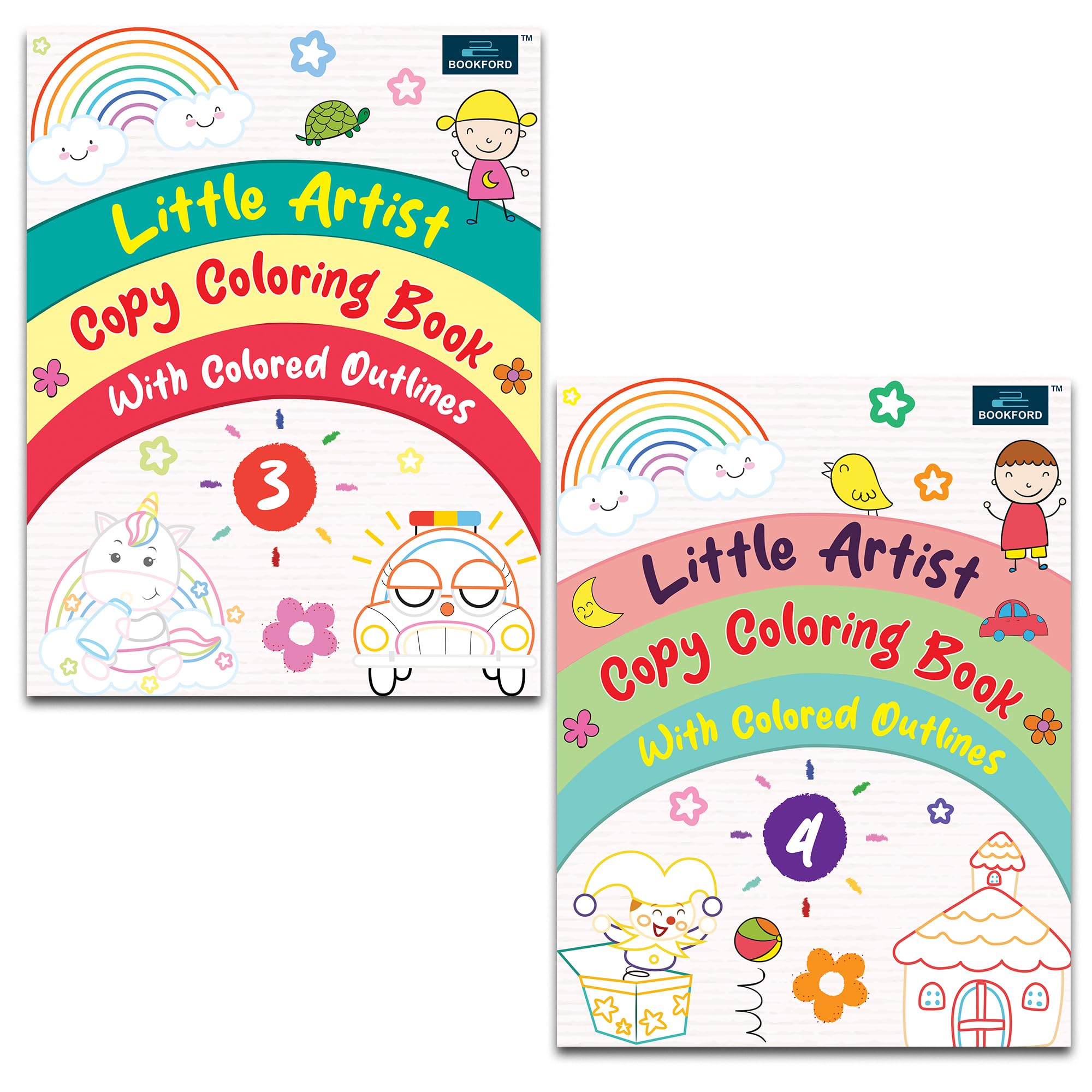 Buy Little Artist Copy Coloring Book for kids (Set Of 2) Book Online at ...
