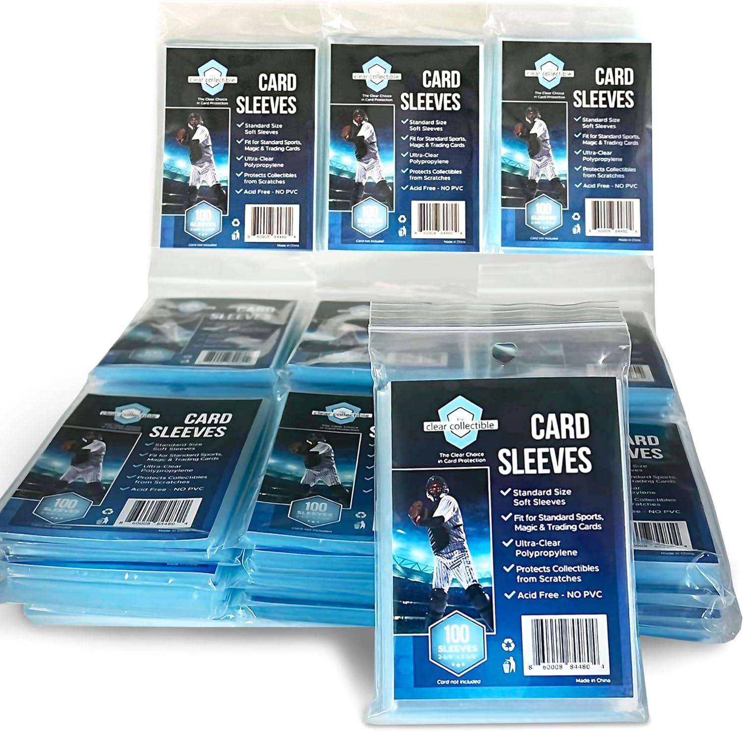 Amazon.com: Penny Sleeves for Trading Cards - 3,000 Count - 2-5/8" x 3-5/8" (67mm x 92mm ...
