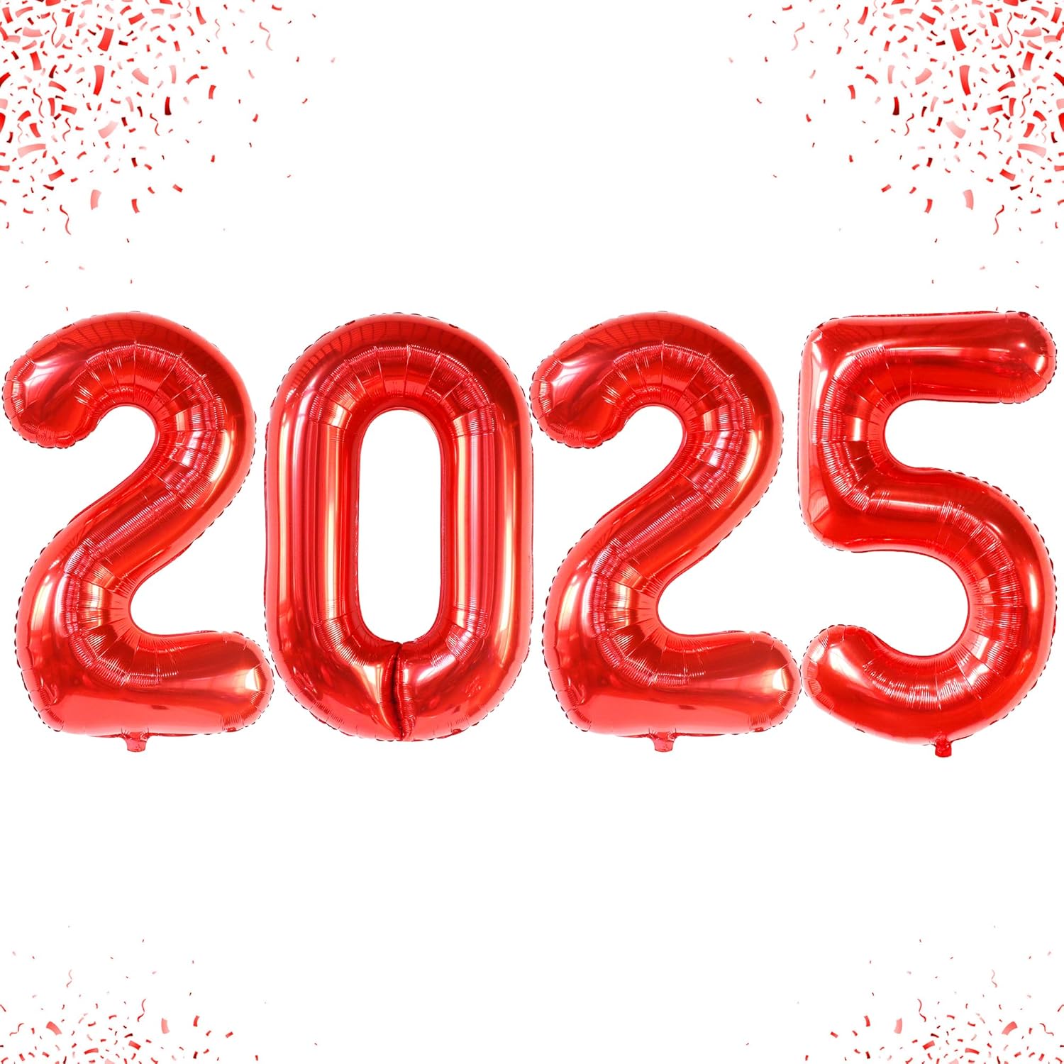 Amazon.com: KatchOn, Giant Red 2025 Balloon Numbers - 42 Inch ...