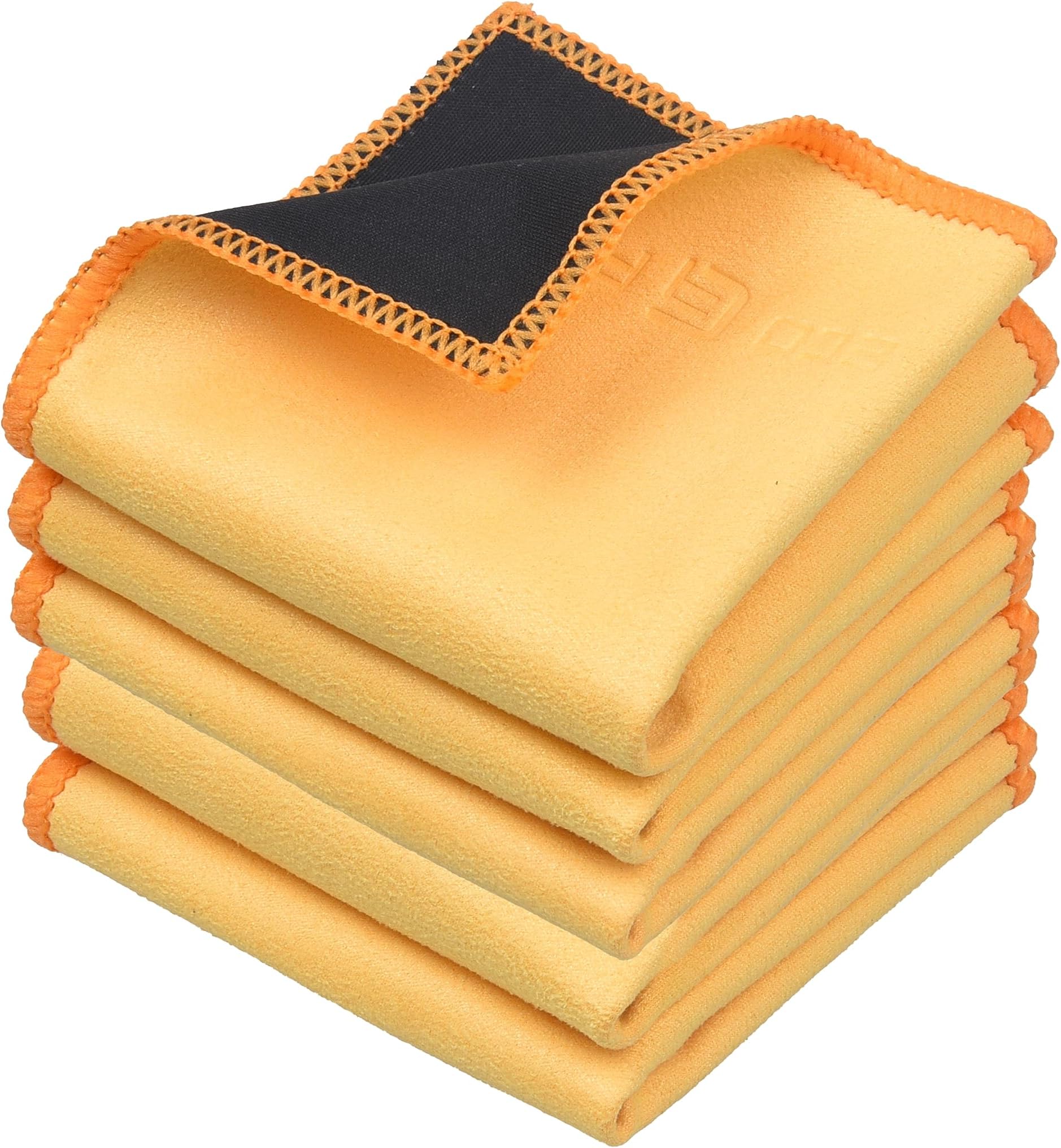 Amazon.com: Microfiber Cleaning Cloths - 6 Pack, Blue, 6"x 7" Inch ...