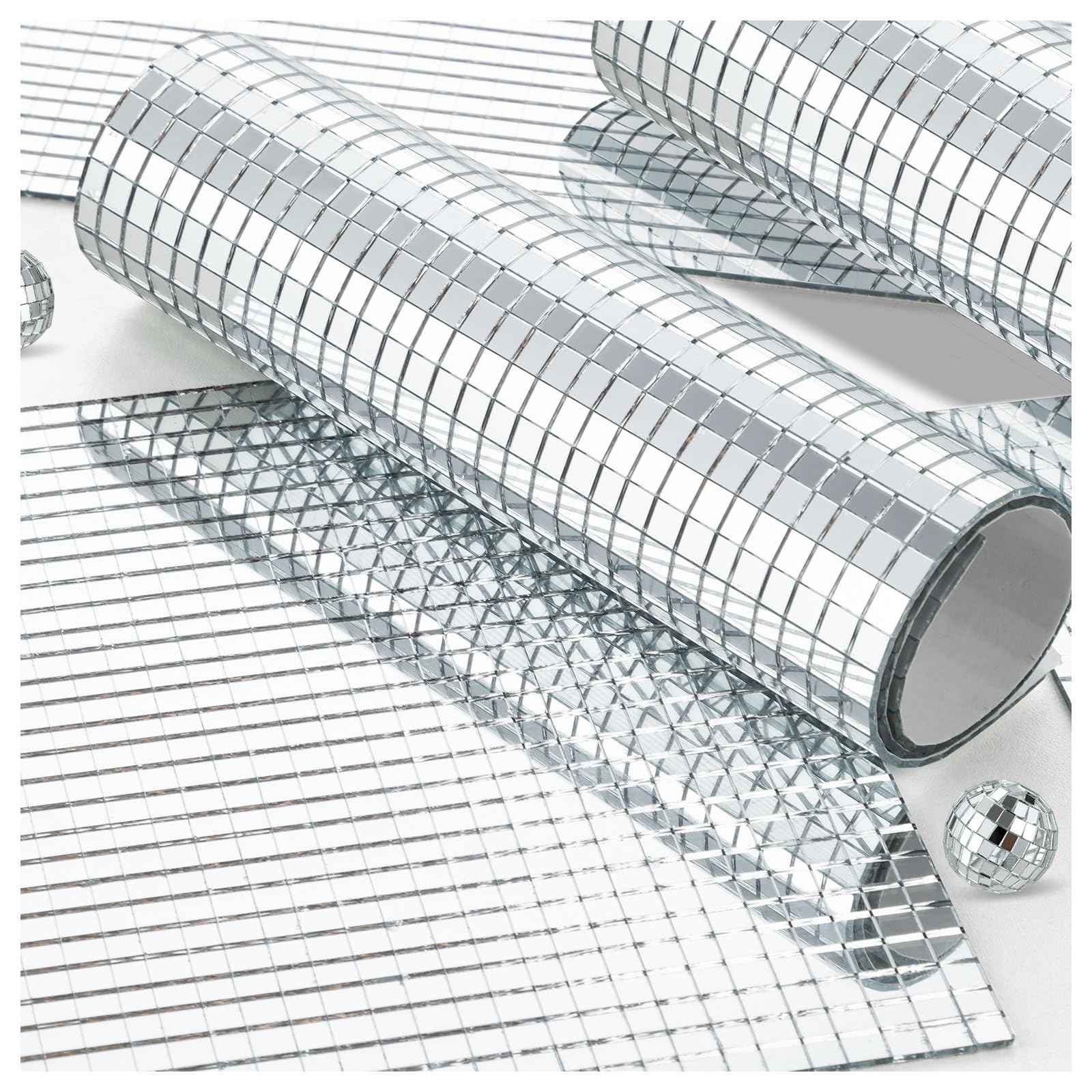 Amazon.com: 10800pcs Mirror Mosaic Tiles, 5 x 5mm Disco Tiles Self ...