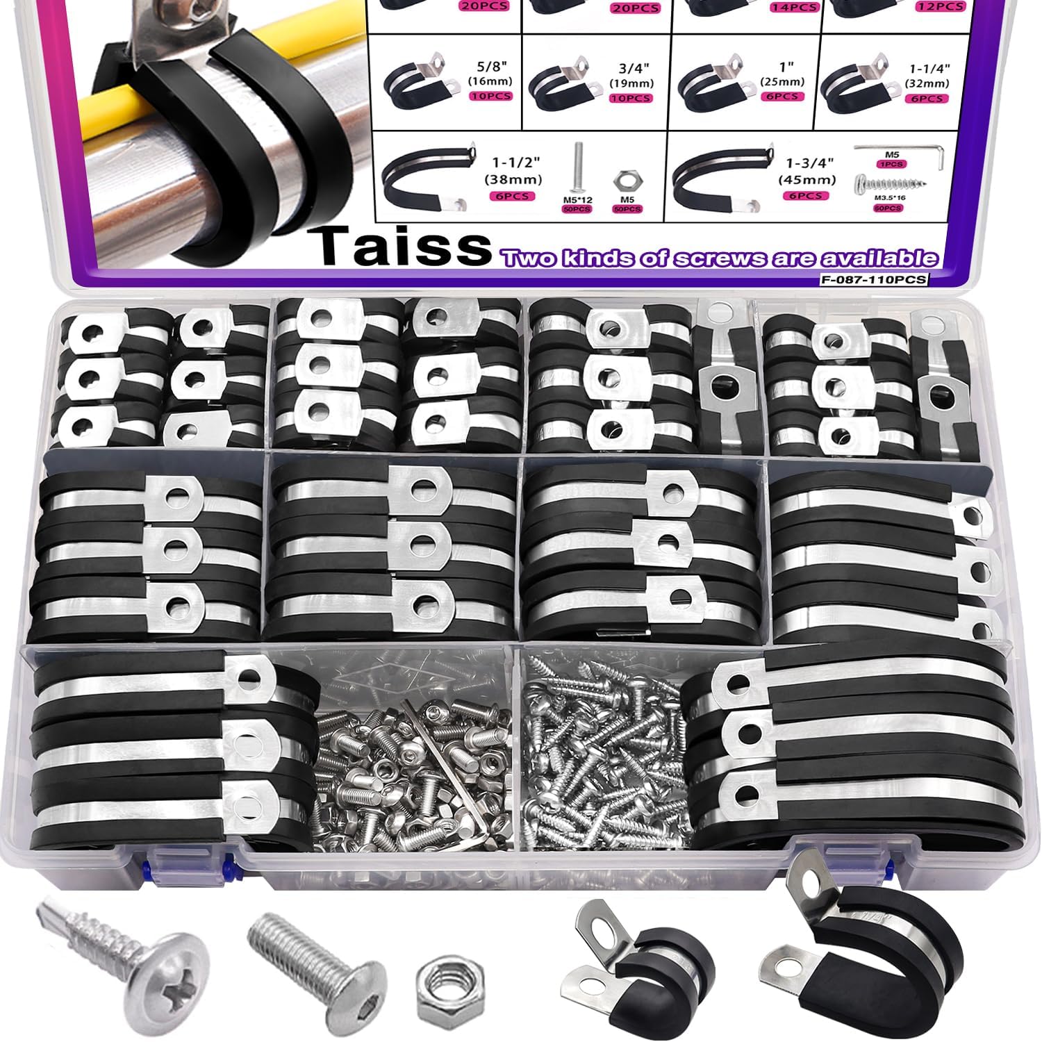 Amazon.com: 3" Vinyl Coated Clamps (1 per pack)