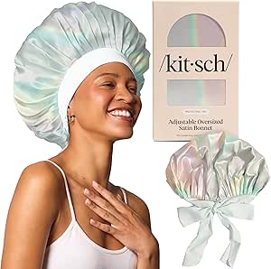 Kitsch XL Satin Bonnet for Sleeping - Softer Than Silk Hair Bonnet for ...