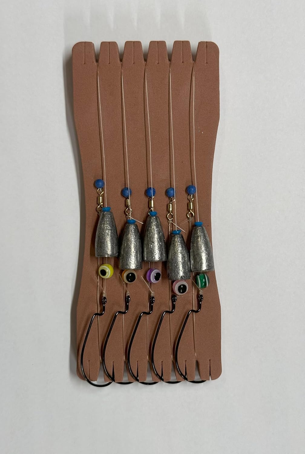 Amazon.com : Texas Rigs, 5 Pack, pre-Rigged, 1/0# Hook, 10g Weight ...