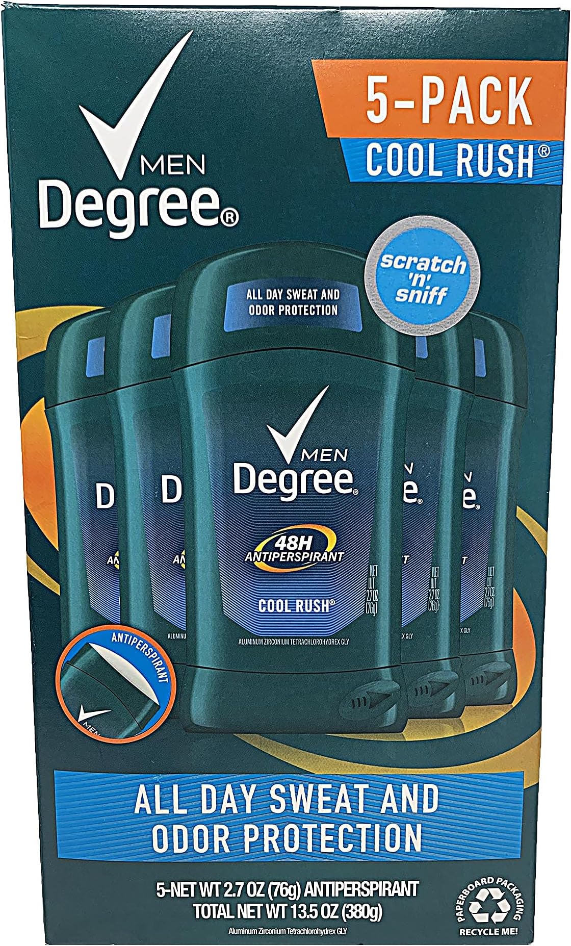 Amazon.com : Degree Men Dry Protection Anti-Perspirant, Cool Rush (2.7 ...