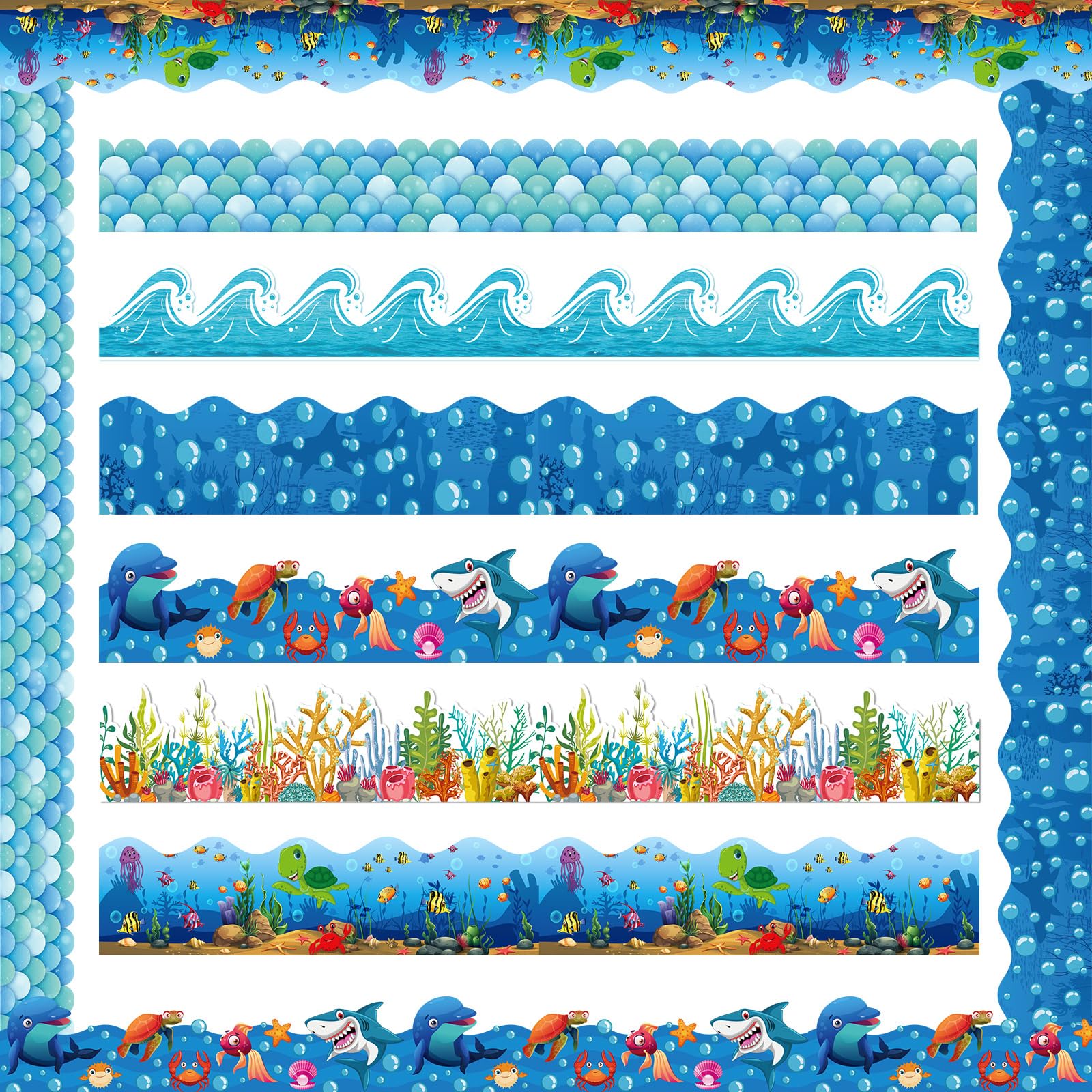 Amazon.com: Containlol 236 ft Back to School Bulletin Board Borders ...
