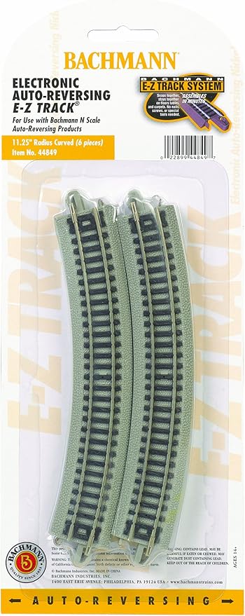 Amazon.com: Bachmann Industries E-Z Track Nickel Silver Auto-Reversing ...