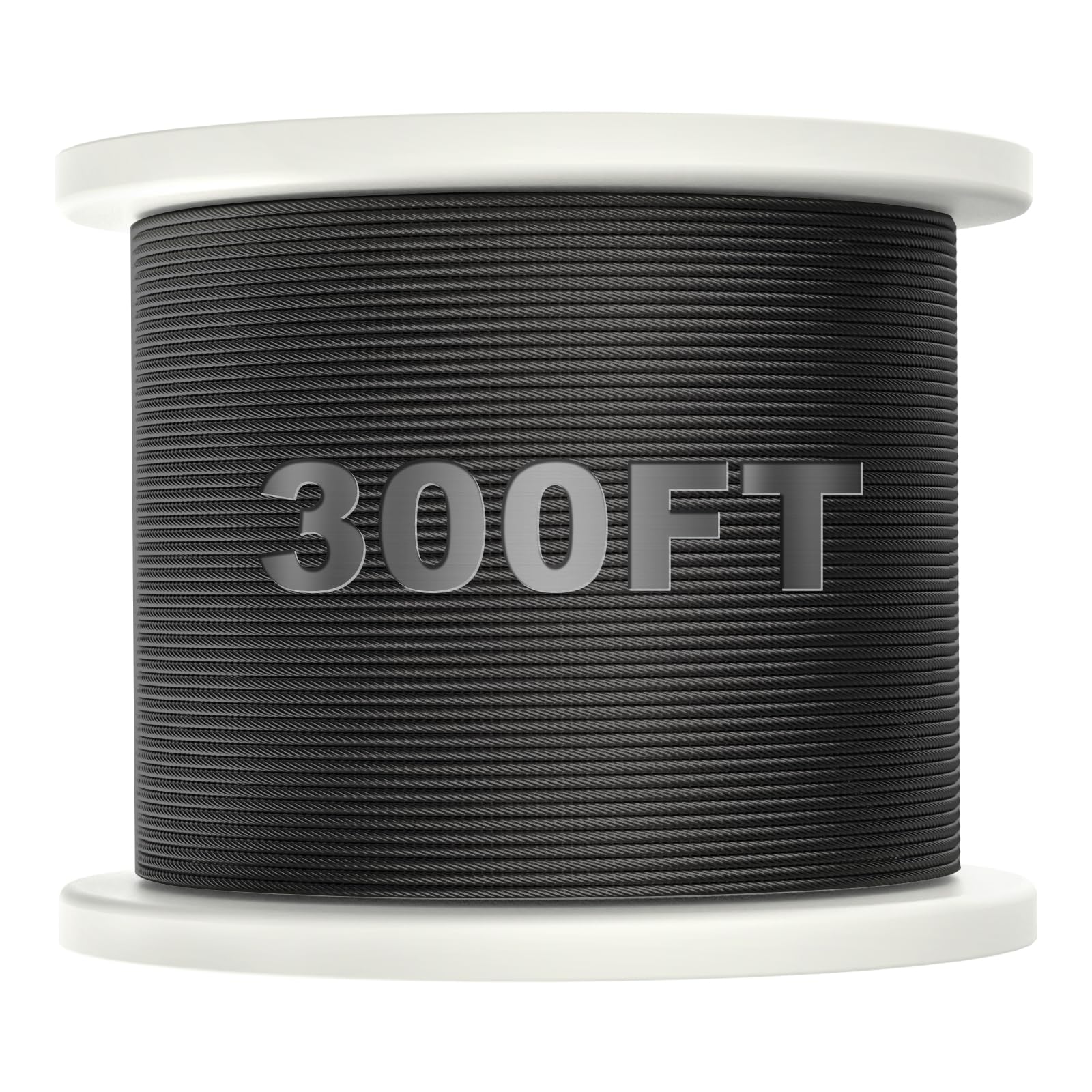 Snapklik.com : BLIKA 601FT 1/8 Black Deck Railing Cable, T316 Stainless ...