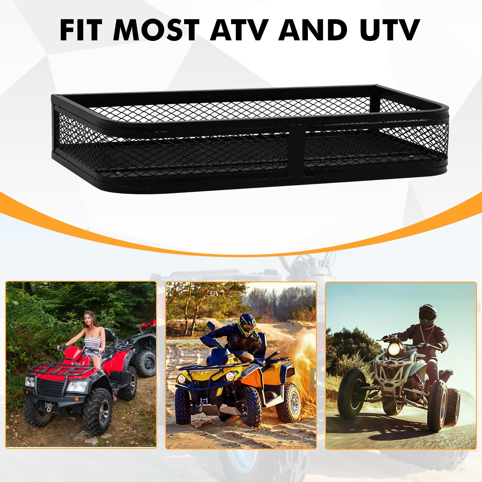 Snapklik.com : SALIRION ATV Front Cargo Basket,Universal ATV/UTV ...