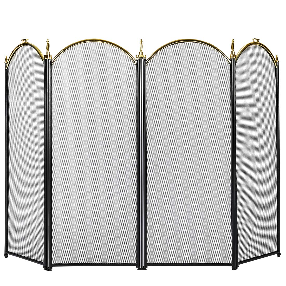 Buy VIVOHOME 4 Panel 51 5 X 32 Inch Fireplace Screen Mesh Baby Safe